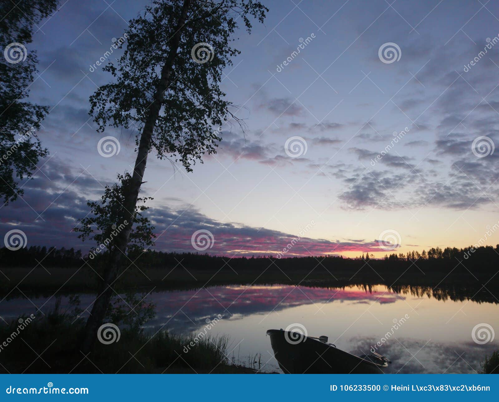 Finnish night stock photo. Image of finnish, sunset - 106233500