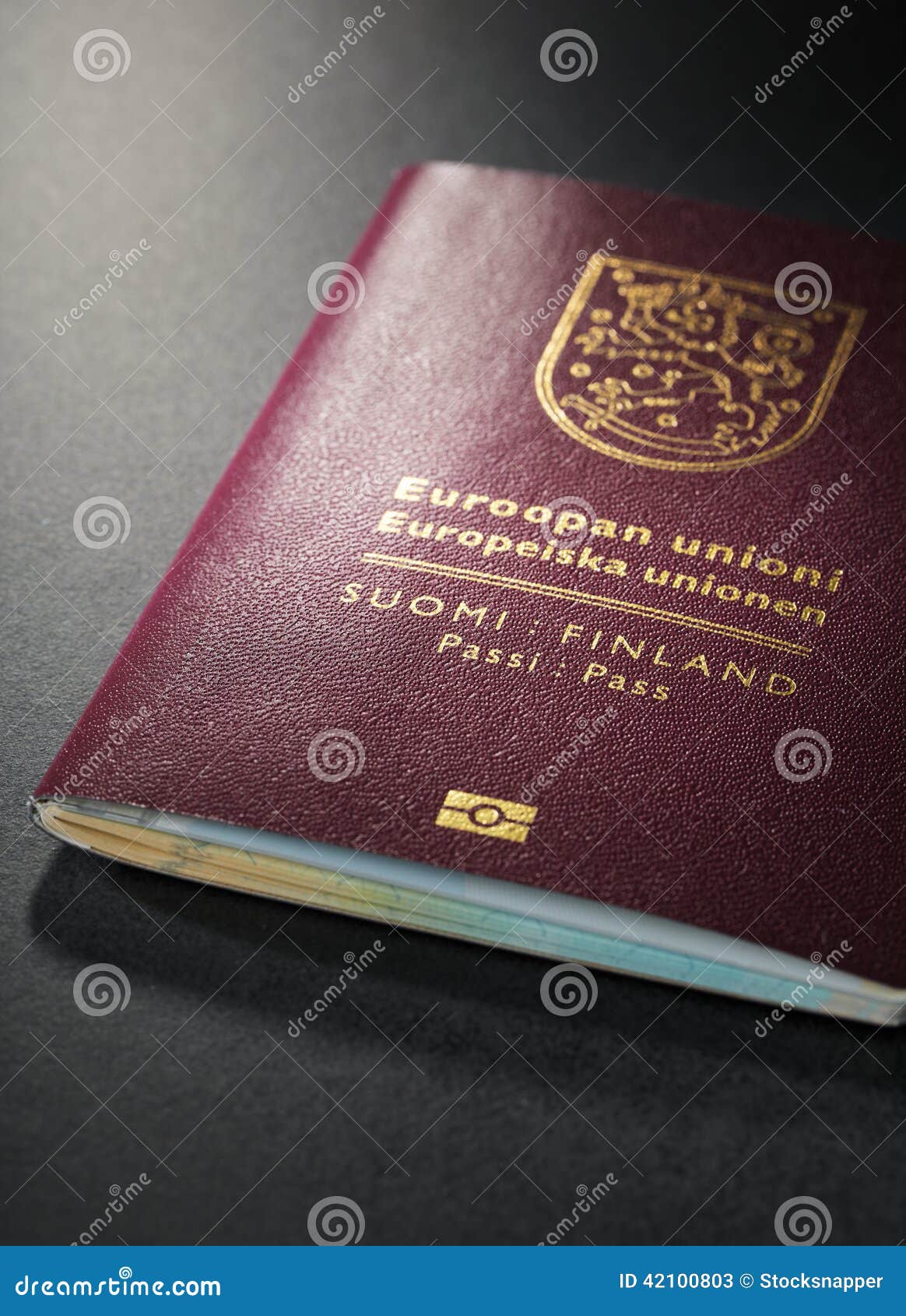 Finnish Passport stock image. Image of words, biometric - 42100803