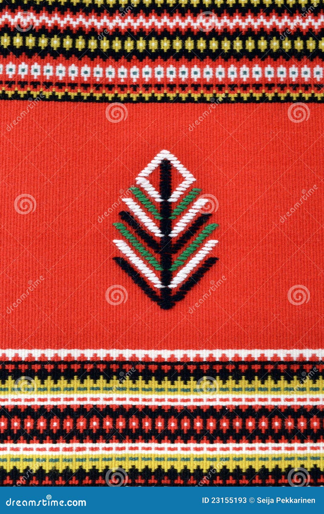 Finnish Rug Pattern Texture Stock Image - Image of handicraft ...
