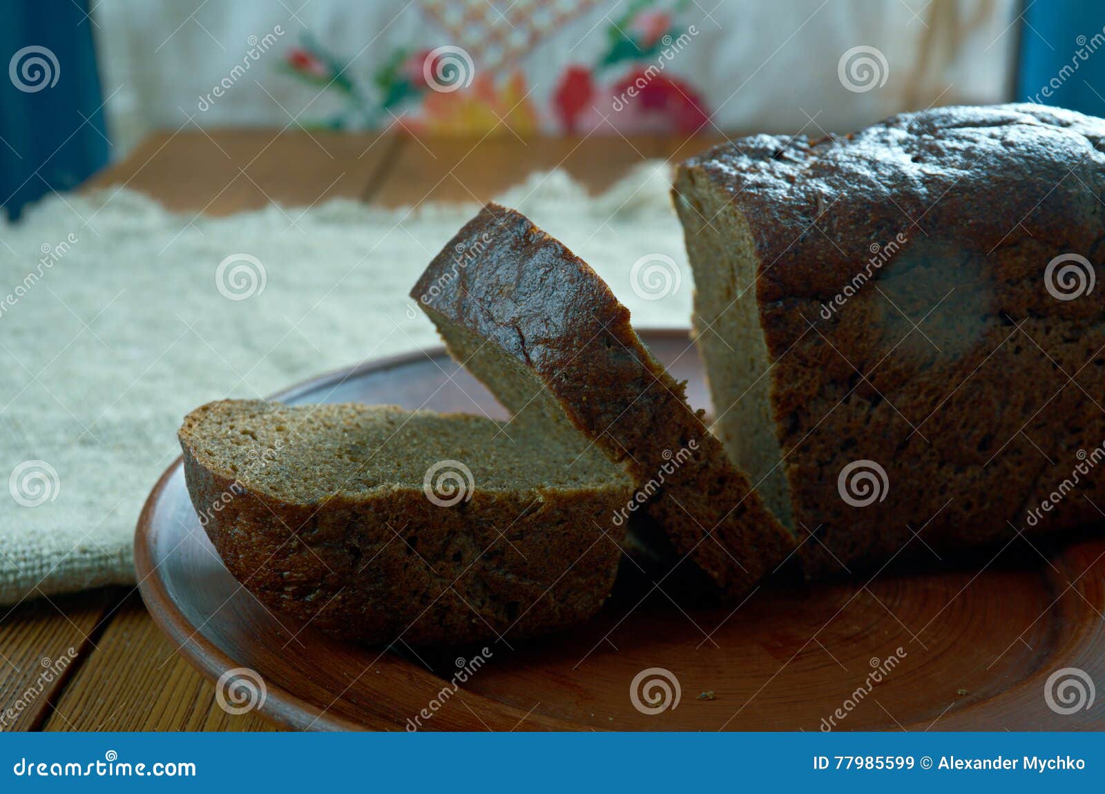 Finnish rye bread stock image. Image of bakery, finnish - 77985599