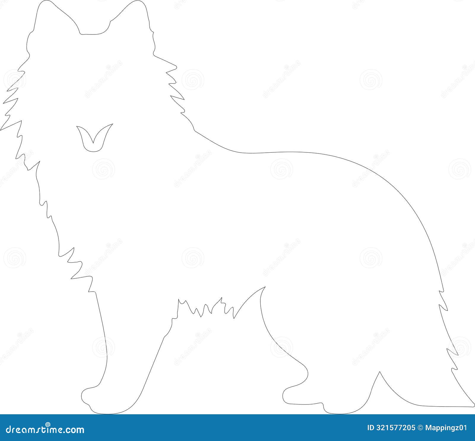 Finnish Spitz Dog Drawing Coloring Book Page Royalty-Free Stock Photo ...