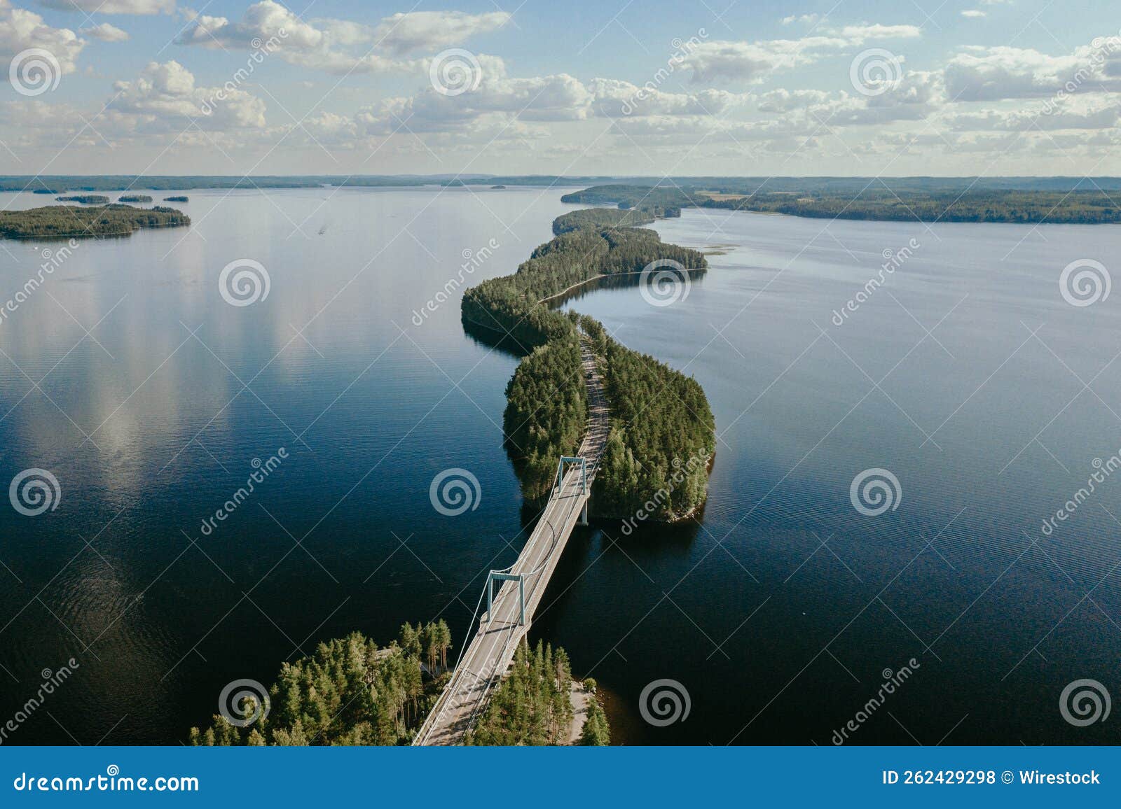 Finnish summer landscape stock photo. Image of finland - 262429298
