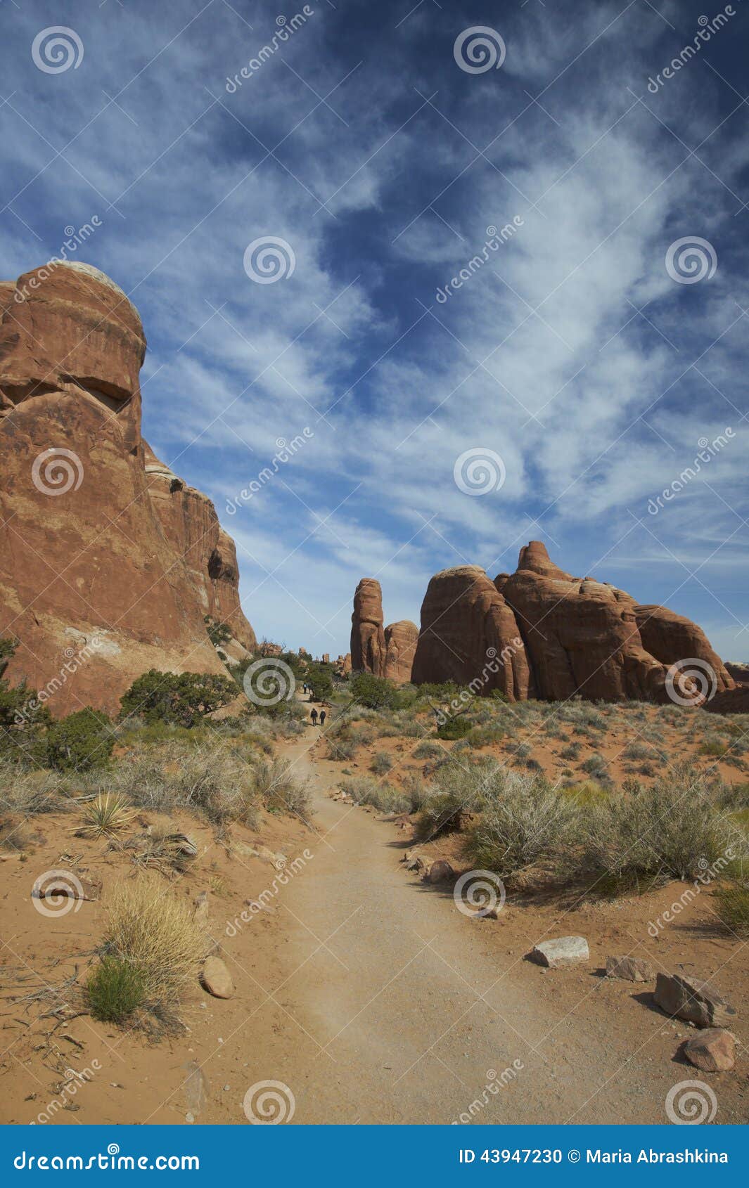 Fins in Arches National Park Stock Photo - Image of alone, climbs: 43947230