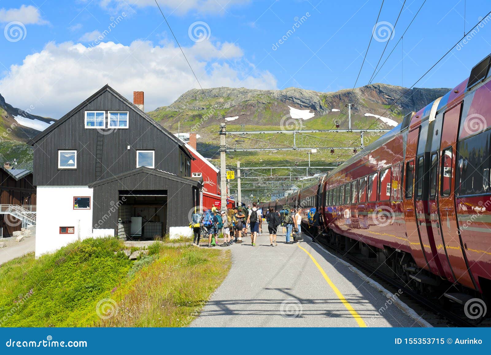 Railway Station in Finse, Norway Editorial Image - Image of glaciers ...