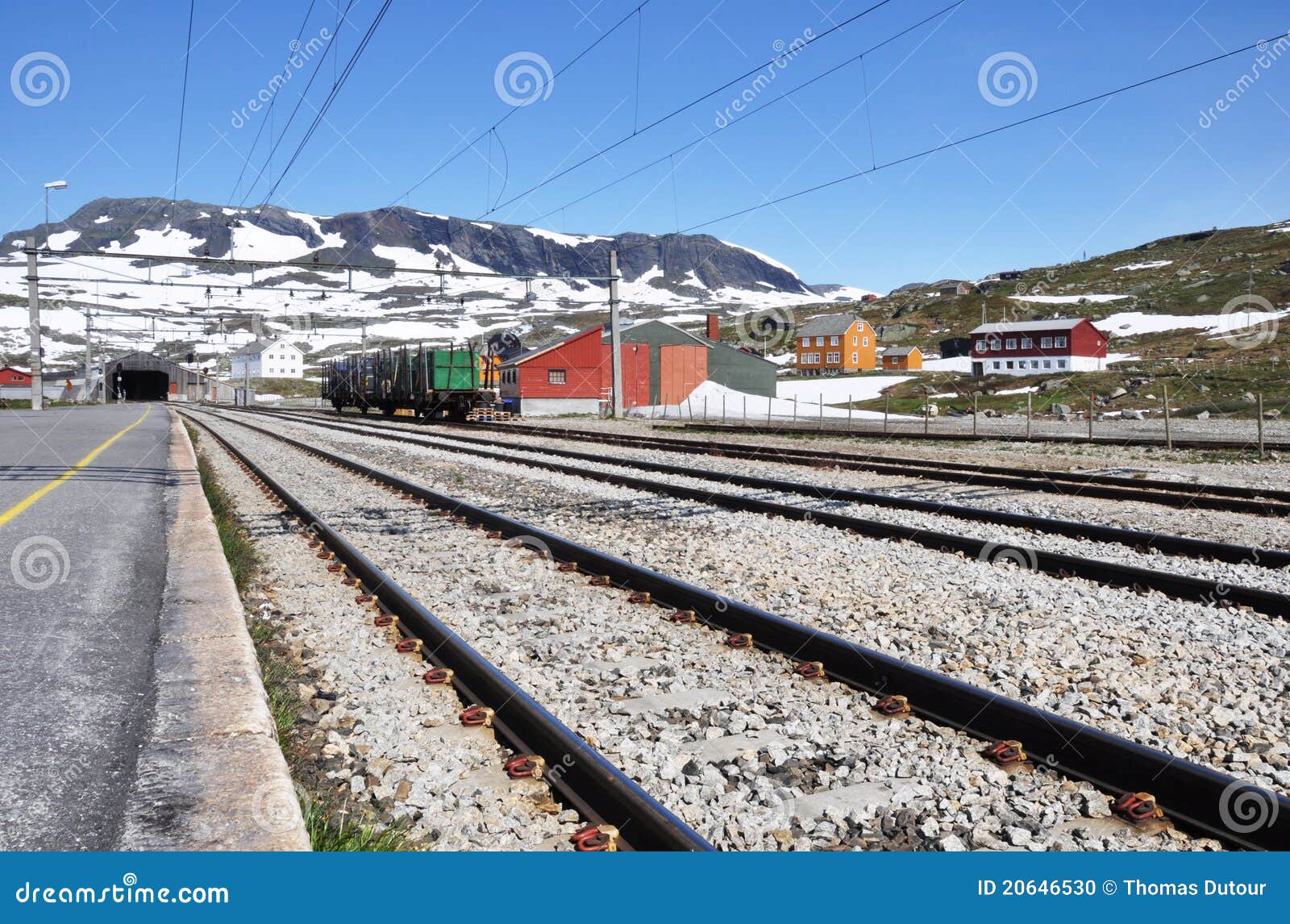 Finse train station stock photo. Image of departure, rail - 20646530