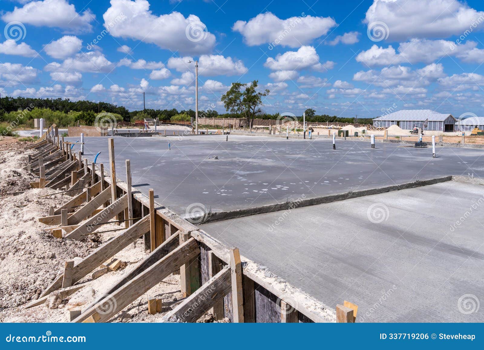 Oncrete Base Of Telecommunication Tower With Panel Antennas And Radio ...