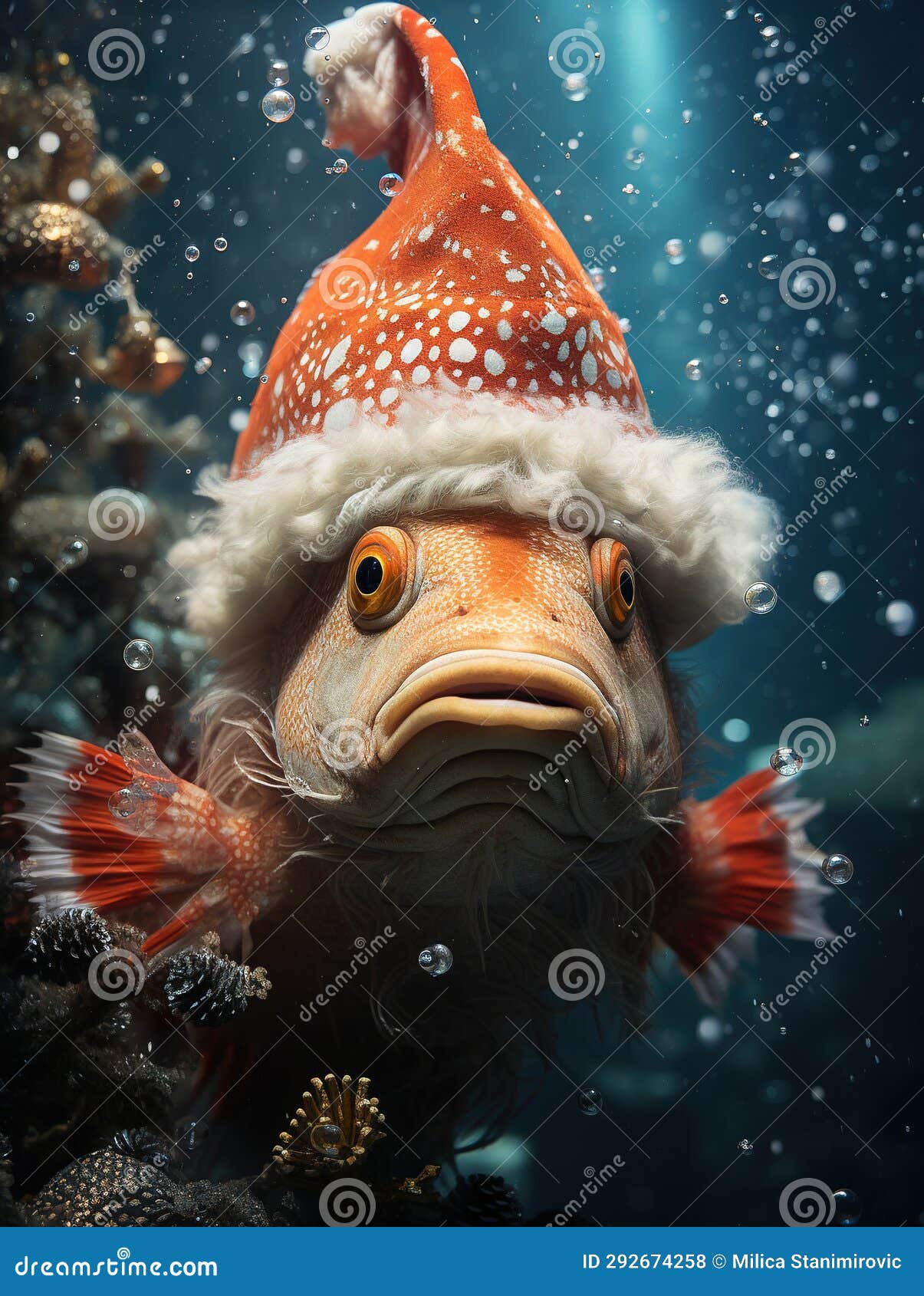 Fintastic Fish Pun Vector Illustration | CartoonDealer.com #173500176