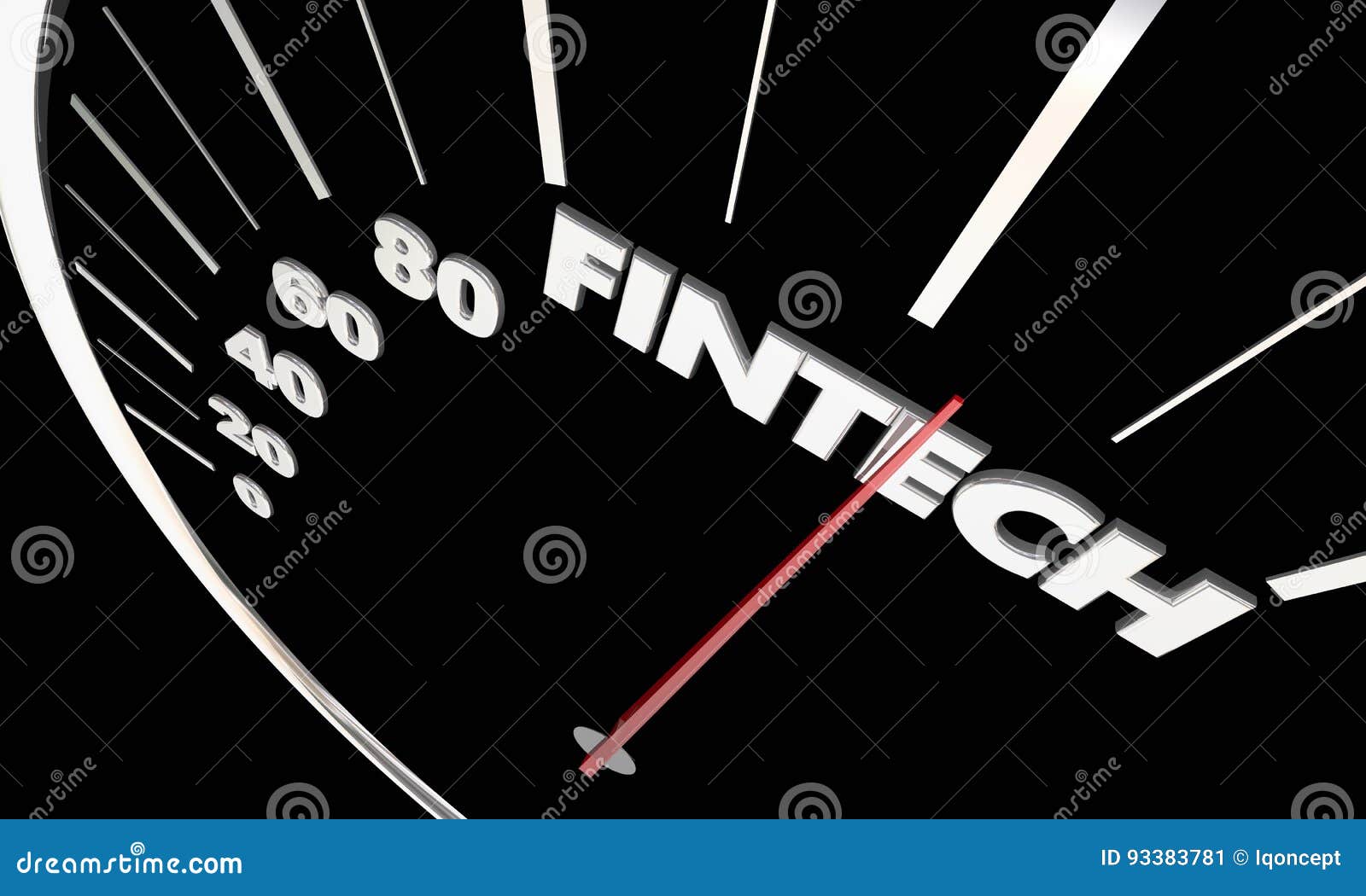 Fintech Finance Apps Speedometer Stock Illustration - Illustration of ...