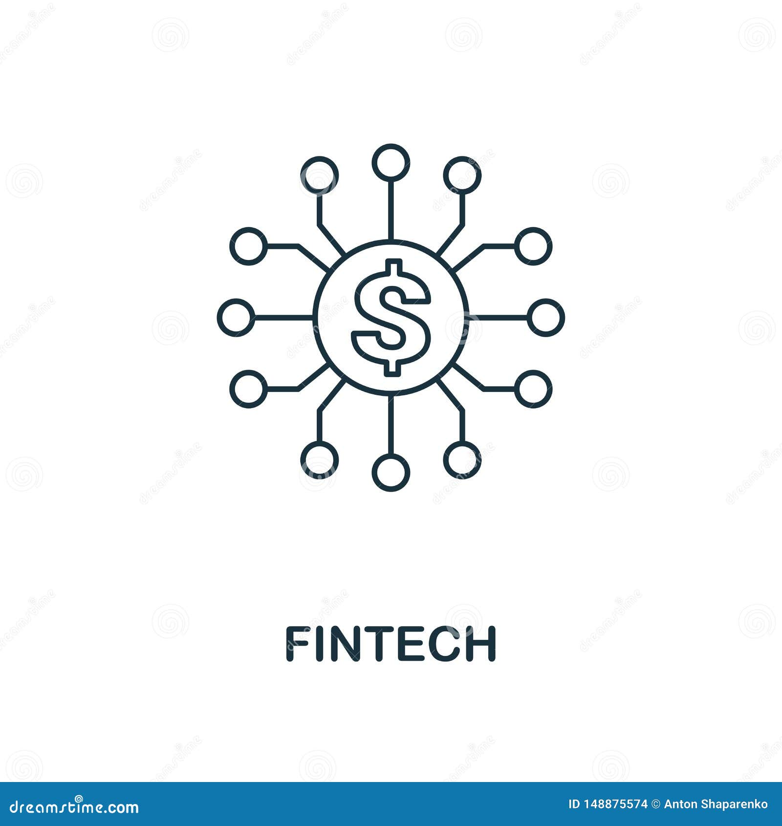 Fintech Icon Outline Style. Thin Line Design from Fintech Icons ...