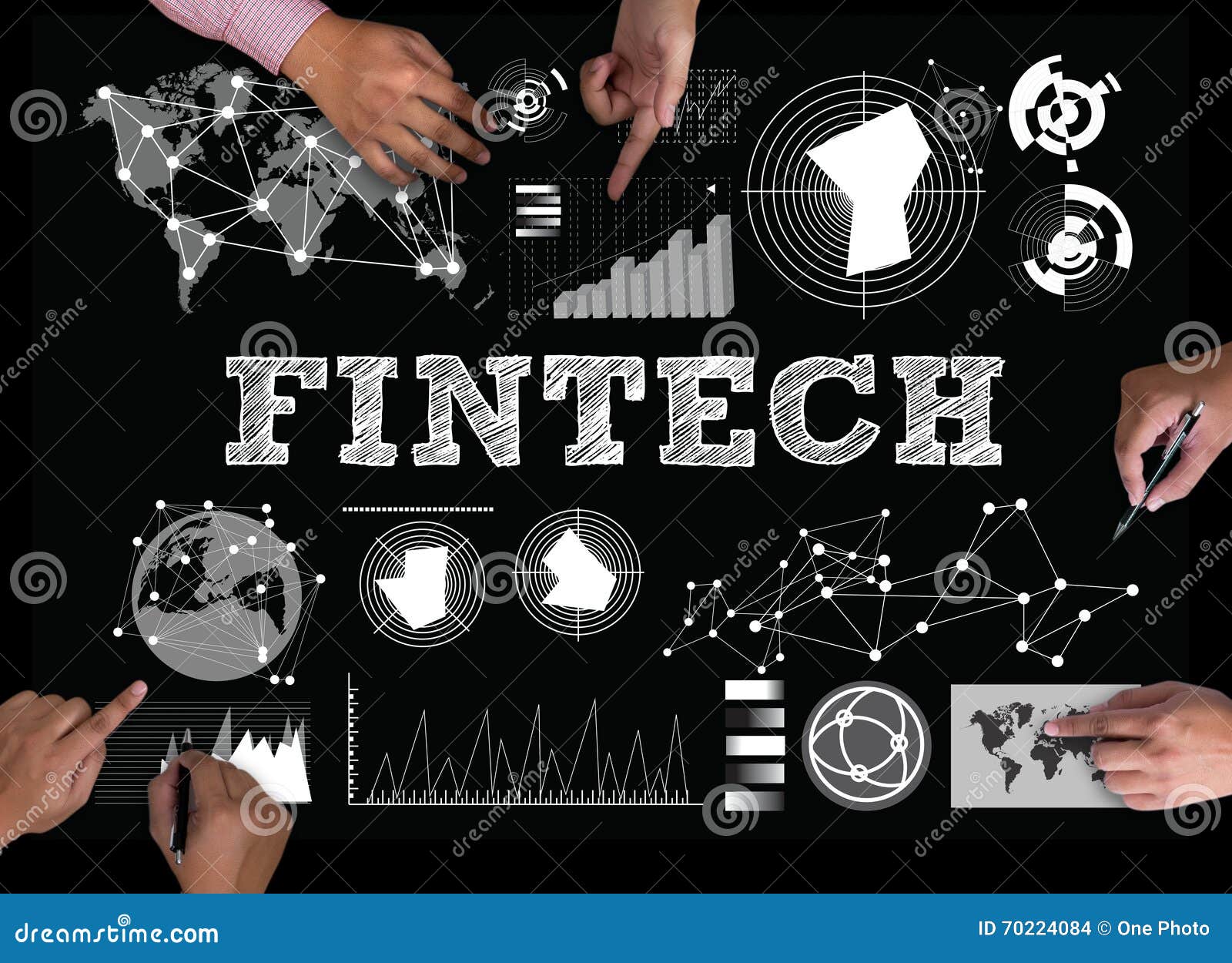 FINTECH Investment Financial Internet Technology Stock Photo - Image of ...