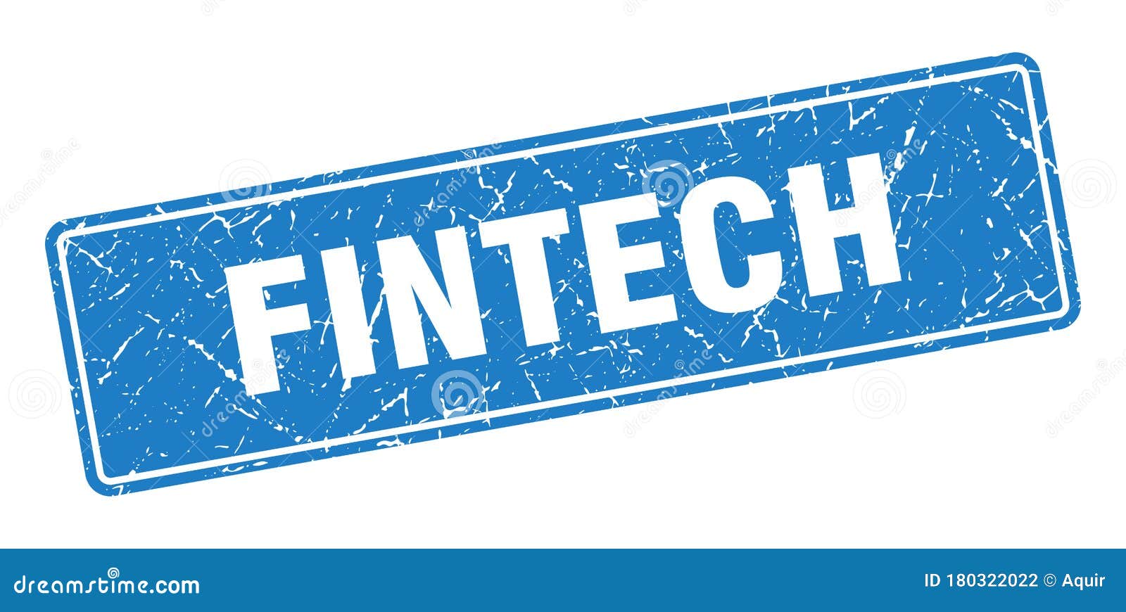 Fintech Sign. Fintech Grunge Stamp Stock Vector - Illustration of ...