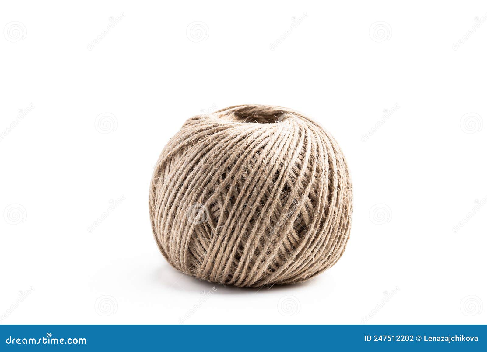 Fio De Juta Laminado Isolado a Branco Foto de Stock - Imagem de objeto ...