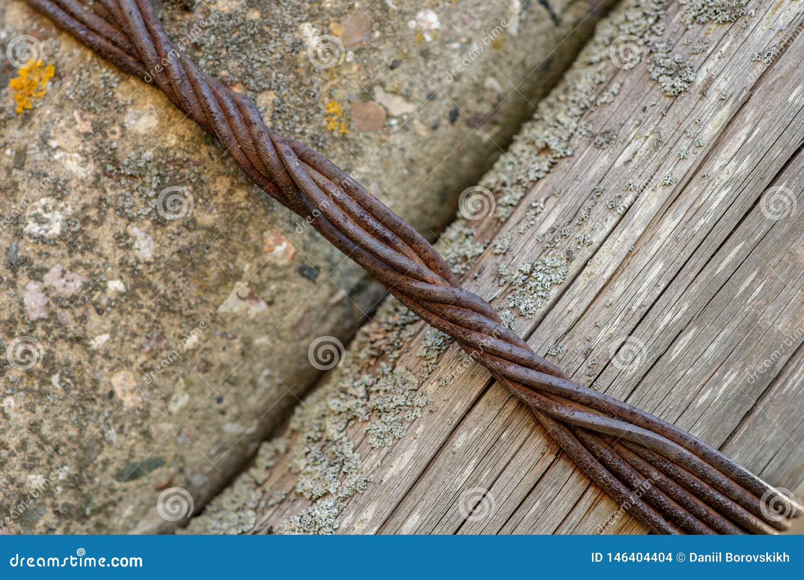 Fio oxidado torcido foto de stock. Imagem de material - 146404404