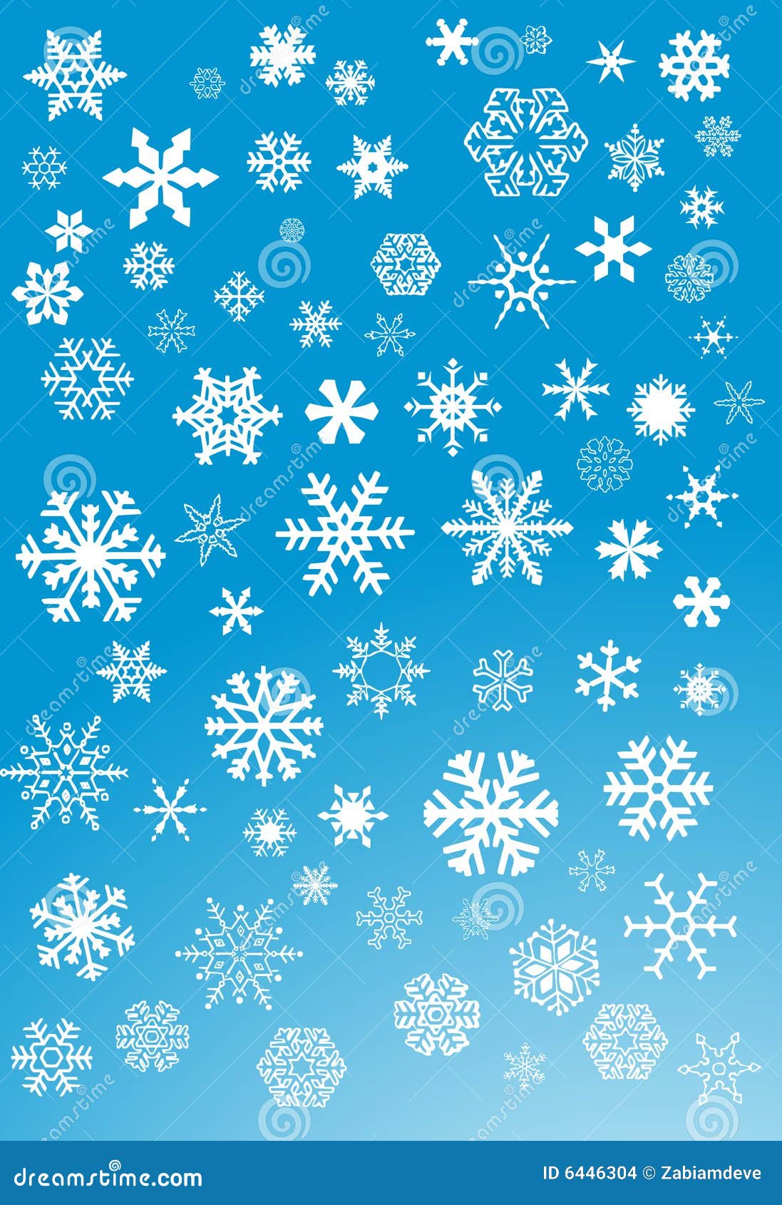 Fiocchi Di Neve Bianchi Immagine. Immagine: 6446304