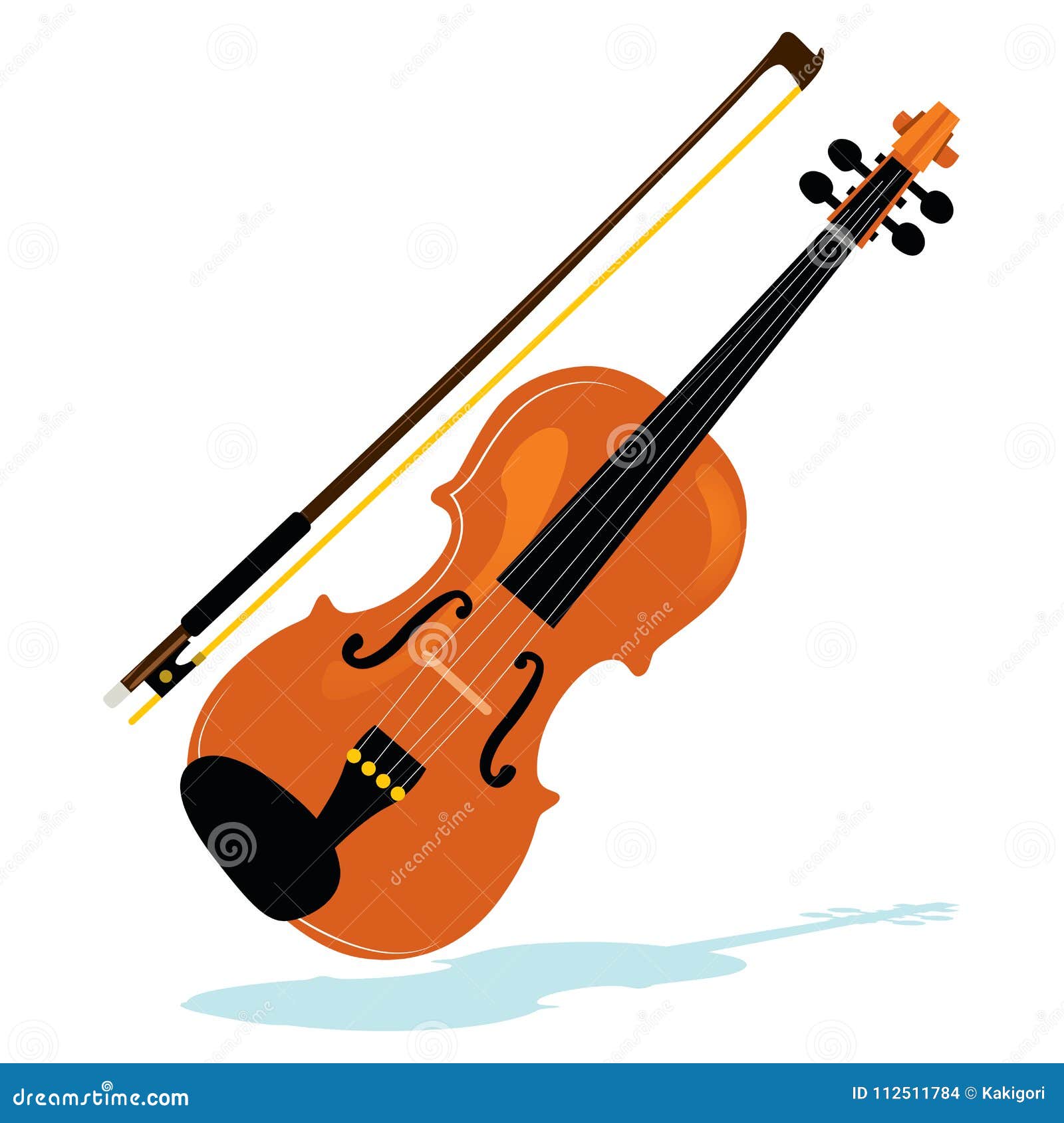 Fiol med pilbågen vektor illustrationer. Illustration av utrustning ...