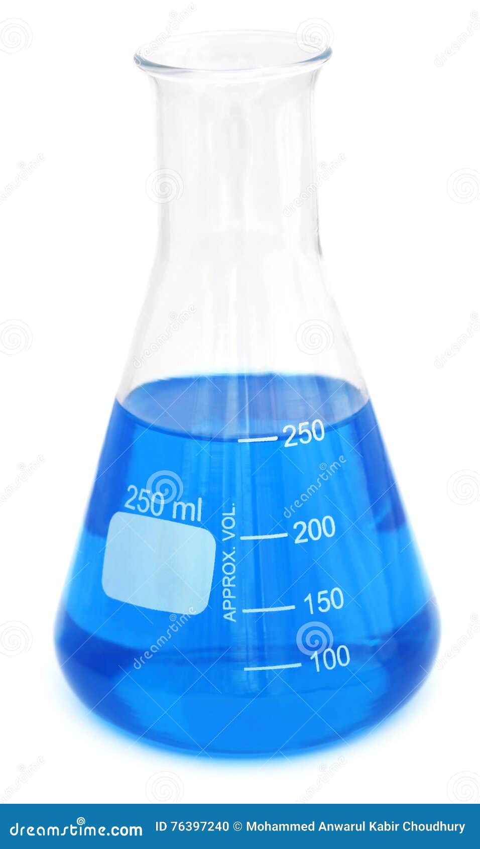 Fiole Conique Avec Le Produit Chimique Photo stock - Image du verticale ...