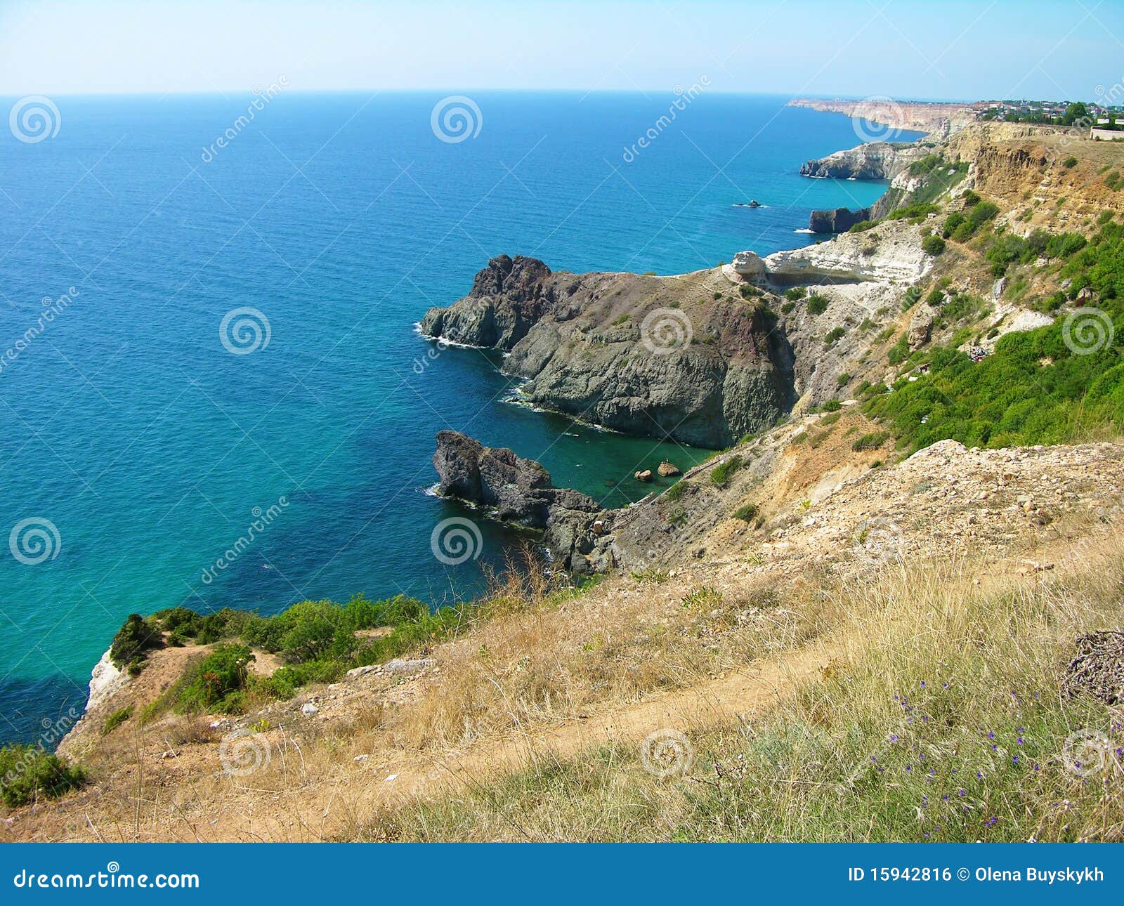 Fiolent Cape, Crimea, Ukraine Stock Photo - Image of clear, shore: 15942816