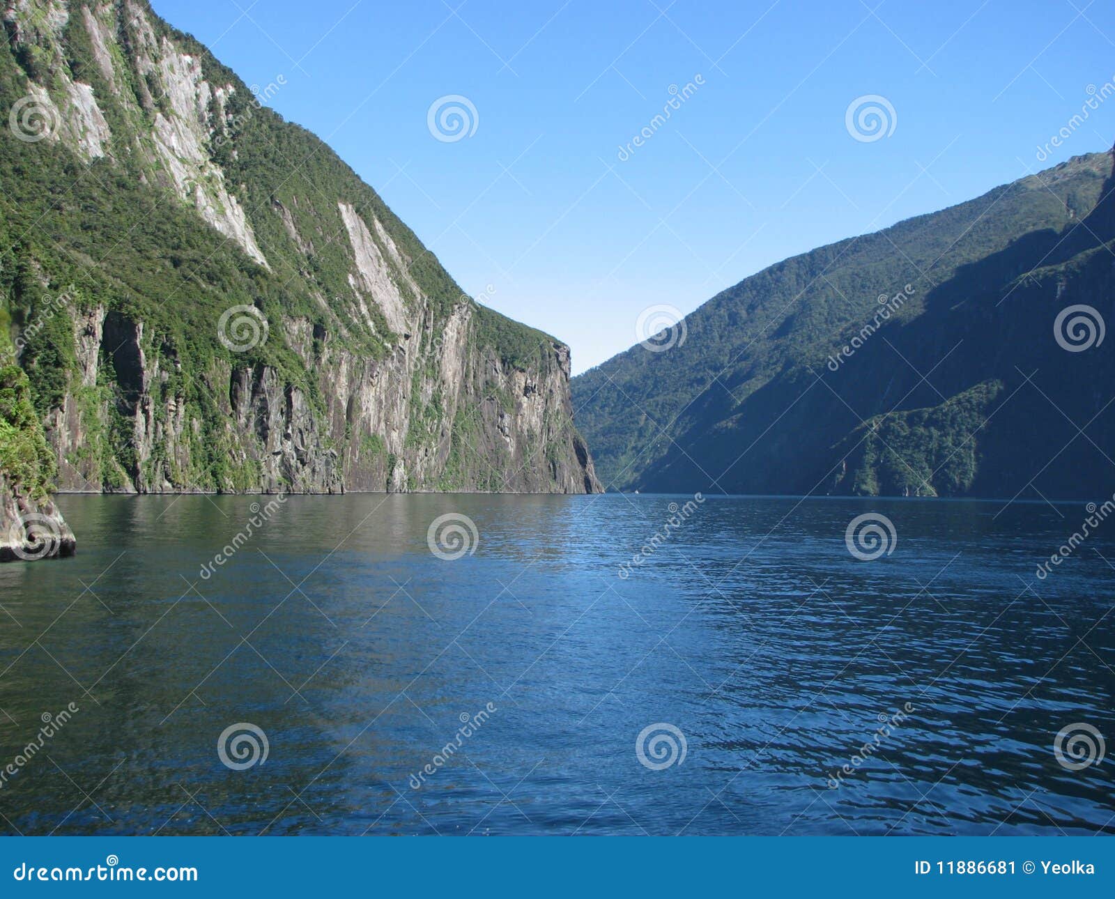 Fiord stock image. Image of rest, milford, mountains - 11886681
