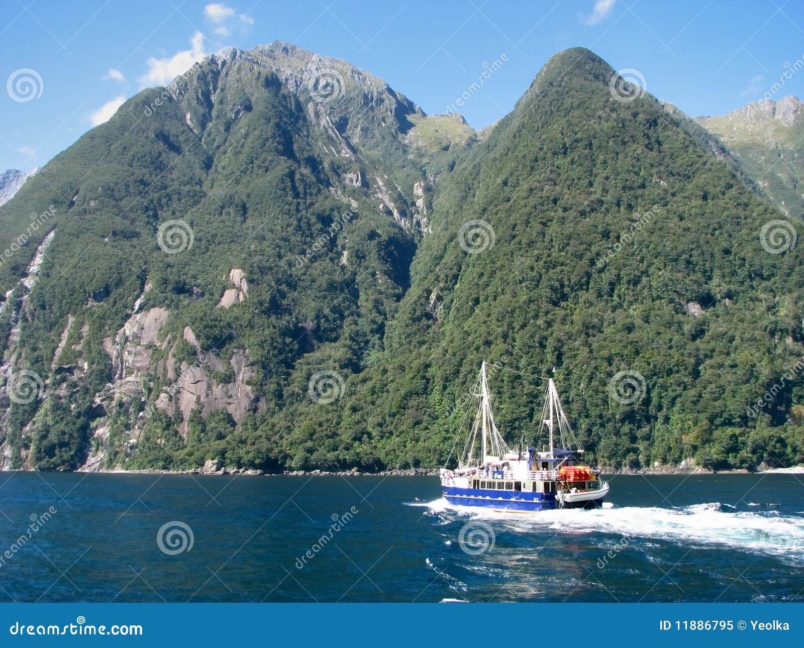 Fiord stock image. Image of fiordland, national, reflection - 11886795