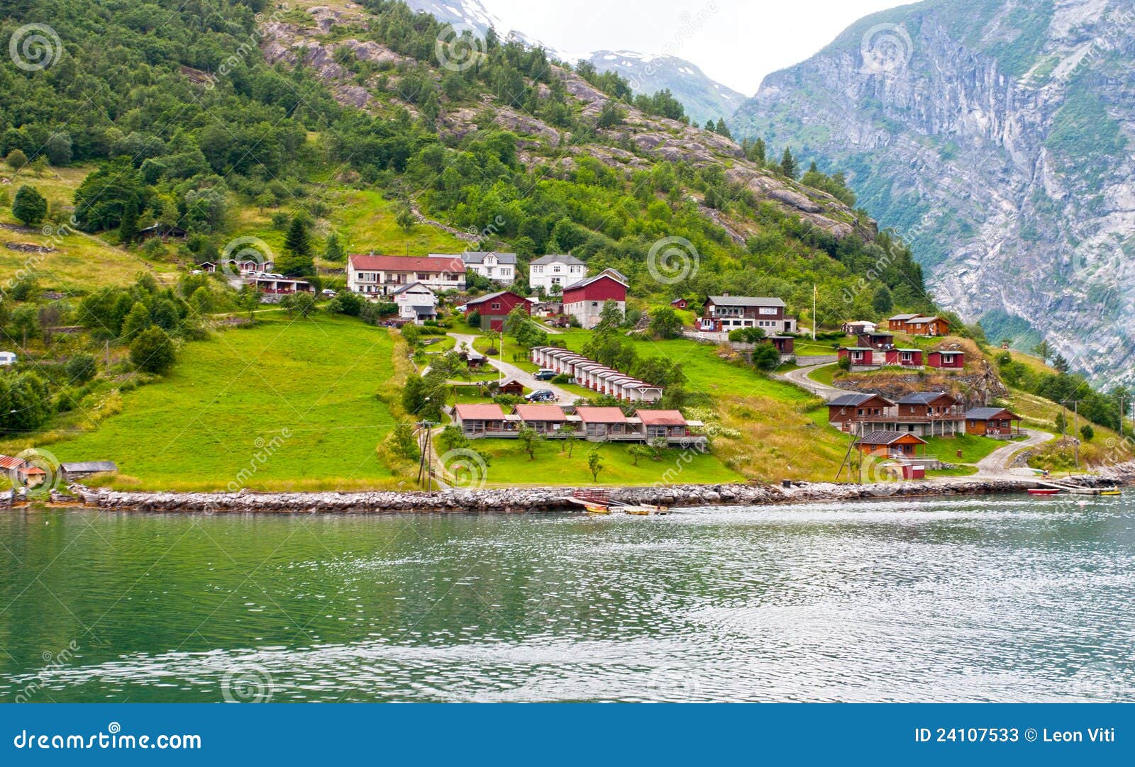 Fiord stock image. Image of geirangerfjorden, norway - 24107533