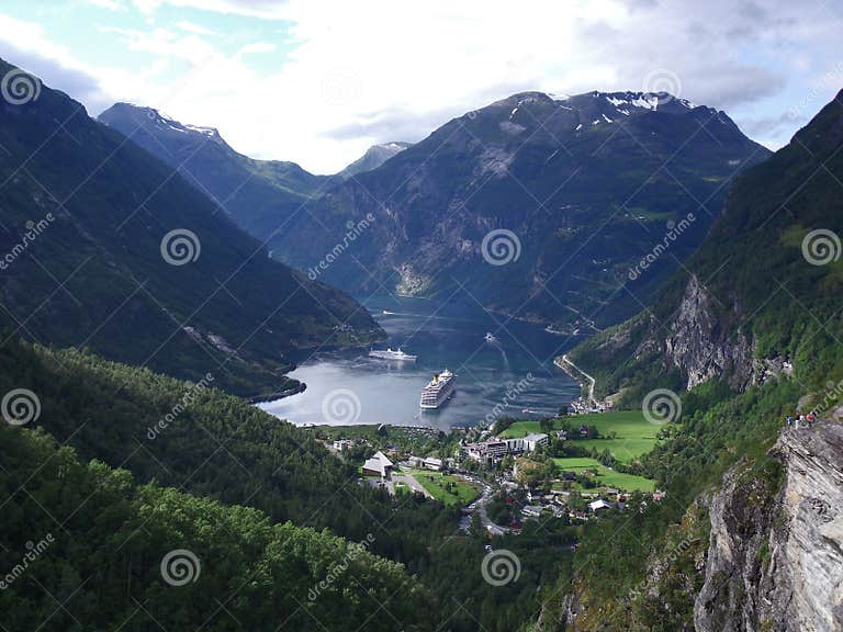 Fiord in norway stock image. Image of deck, coastline - 11332603
