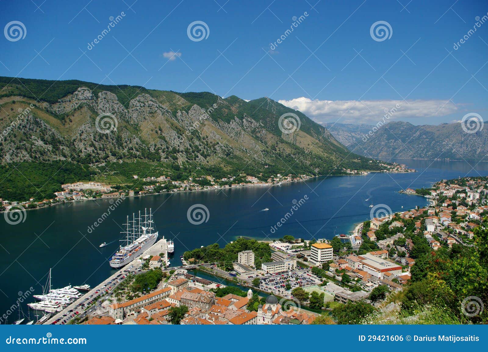 Fiordo di Cattaro fotografia stock. Immagine di paesi - 29421606