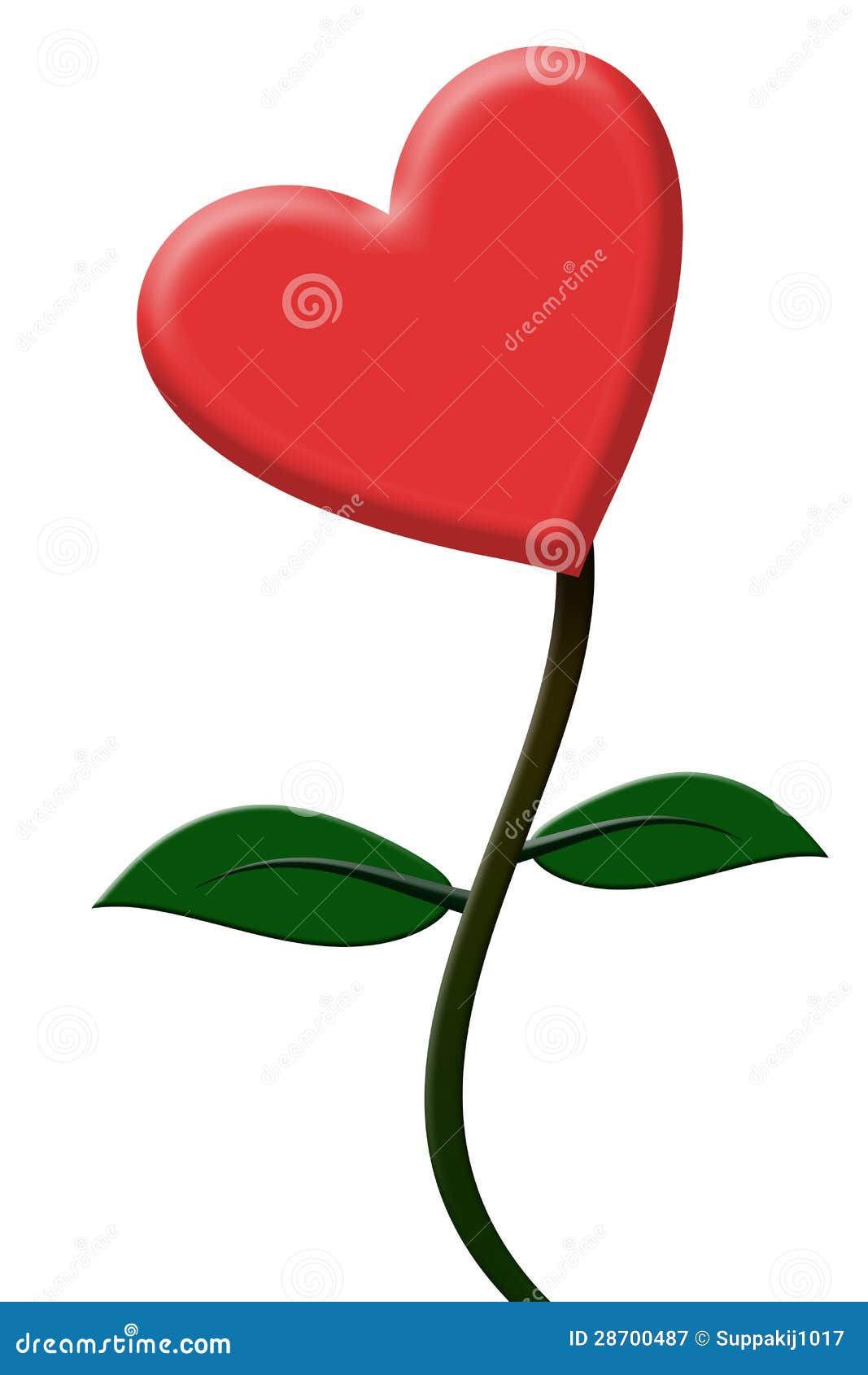 Fiore del cuore illustrazione di stock. Illustrazione di sfondo - 28700487