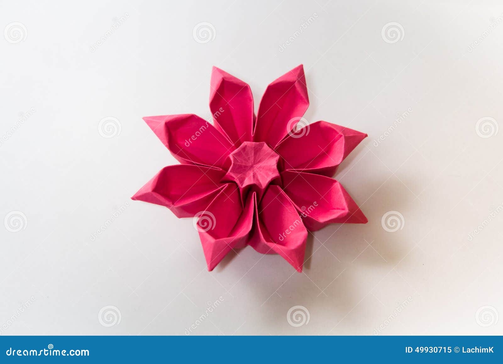 Fiore di Origami immagine stock. Immagine di carta, rosa - 49930715