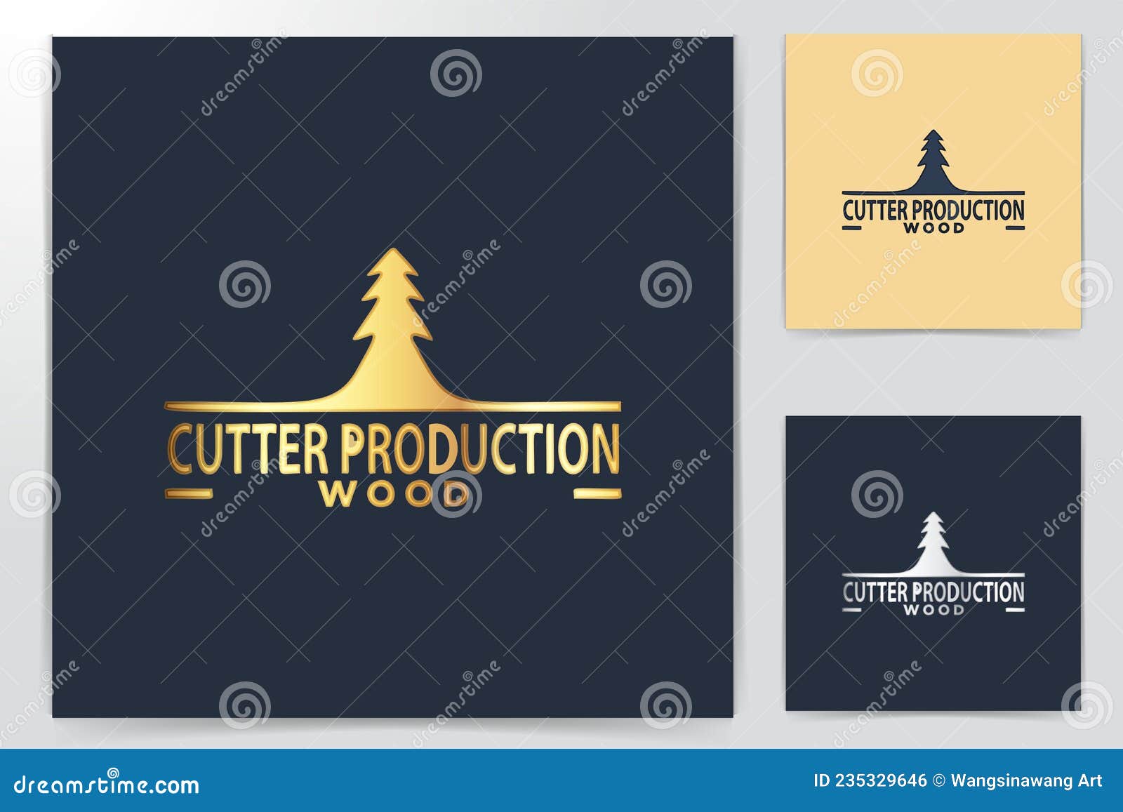 Fir Tree, Cutter Logo Designs Inspiration Isolated on White Background ...