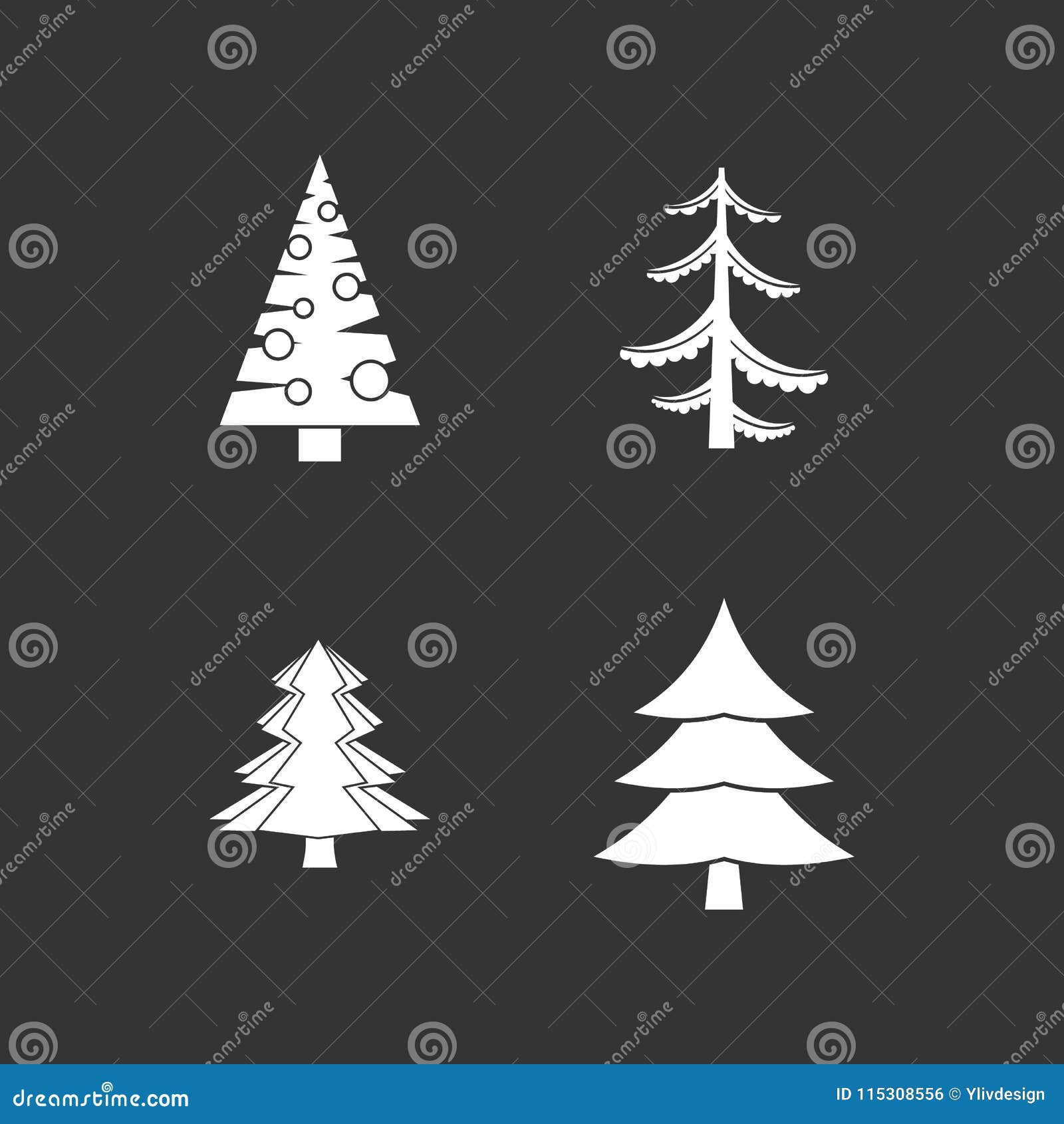 Fir Tree Icon Set Grey Vector Stock Vector - Illustration of ... Fir Tree Icon Set Grey Vector Stock Vector - Illustration of ...