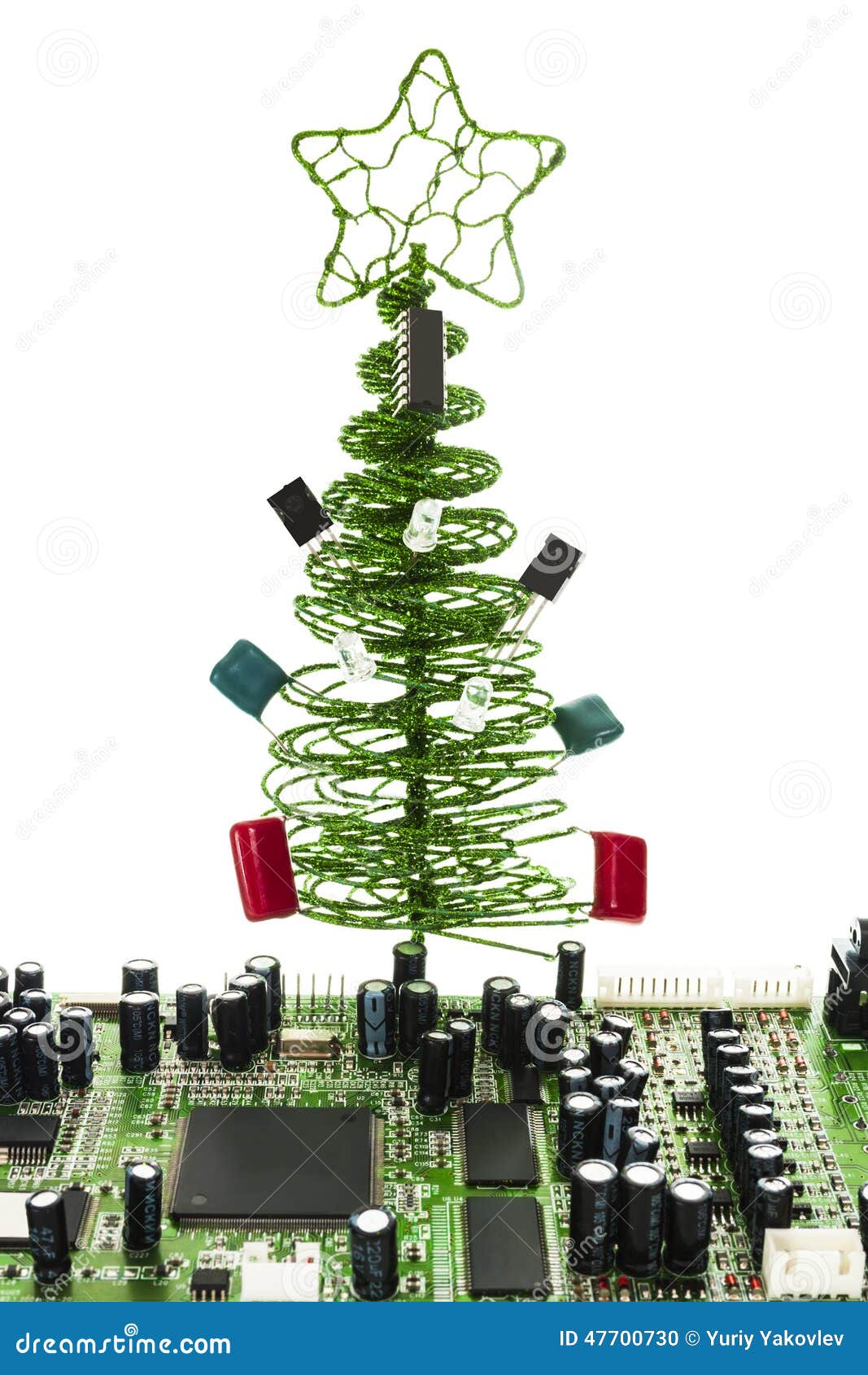Fir-tree for Master on Electric Devices Stock Photo - Image of tension ...