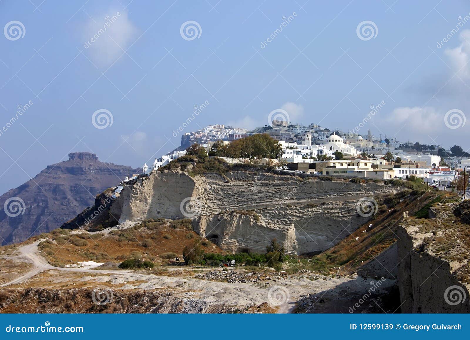 Fira stock image. Image of traditional, mediterranean - 12599139