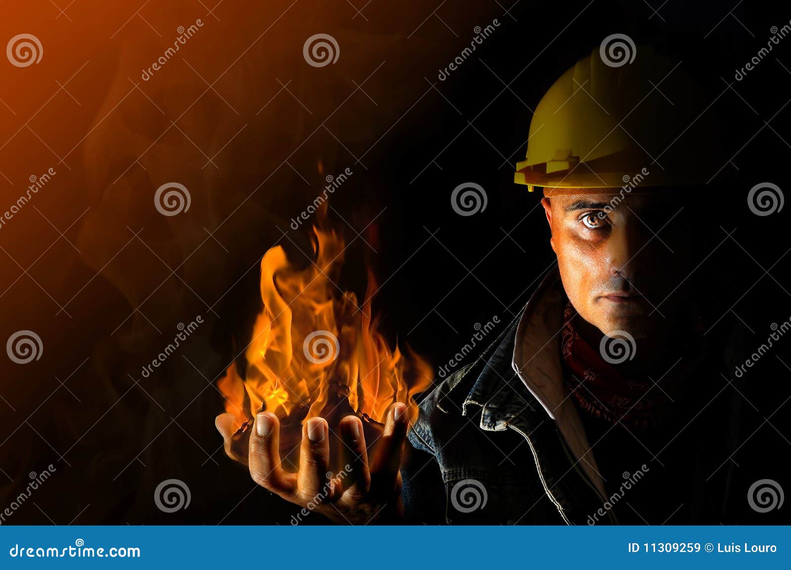 Fire stock image. Image of contractor, worker, fireman - 11309259