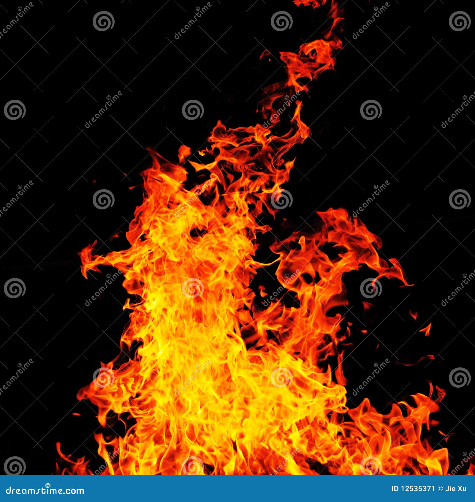 Fire stock image. Image of color, beautiful, flame, abstract - 12535371
