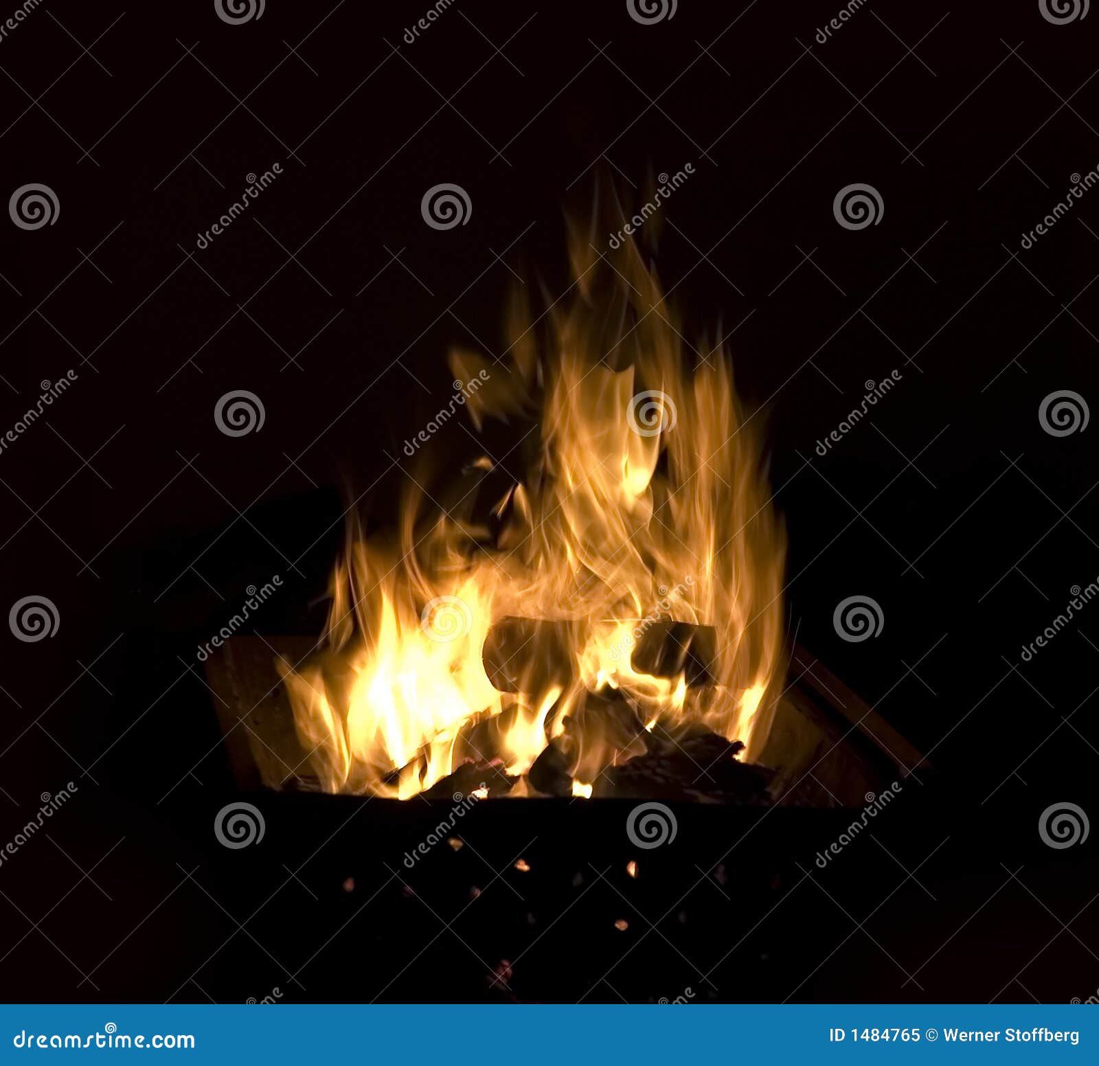 Fire stock image. Image of heat, dark, spark, furnace - 1484765