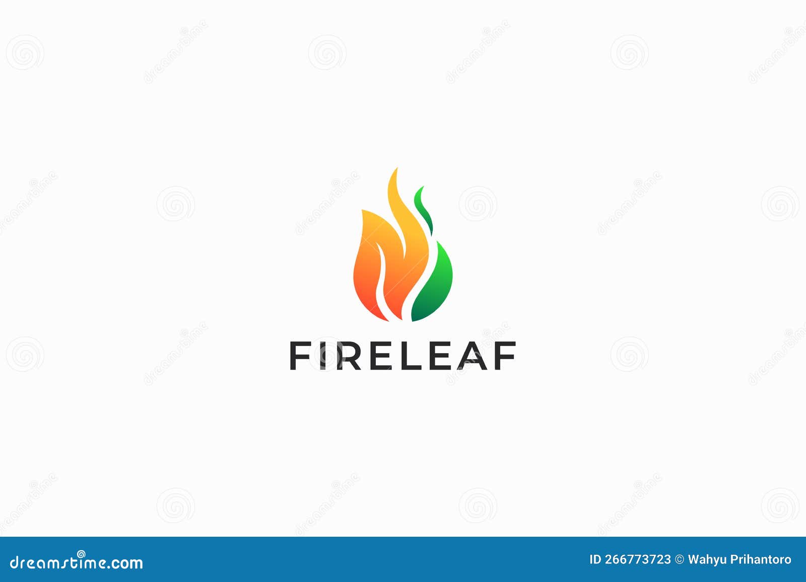 Flame and Leaf Combination Abstract Shape Logo Concept Stock Vector ...
