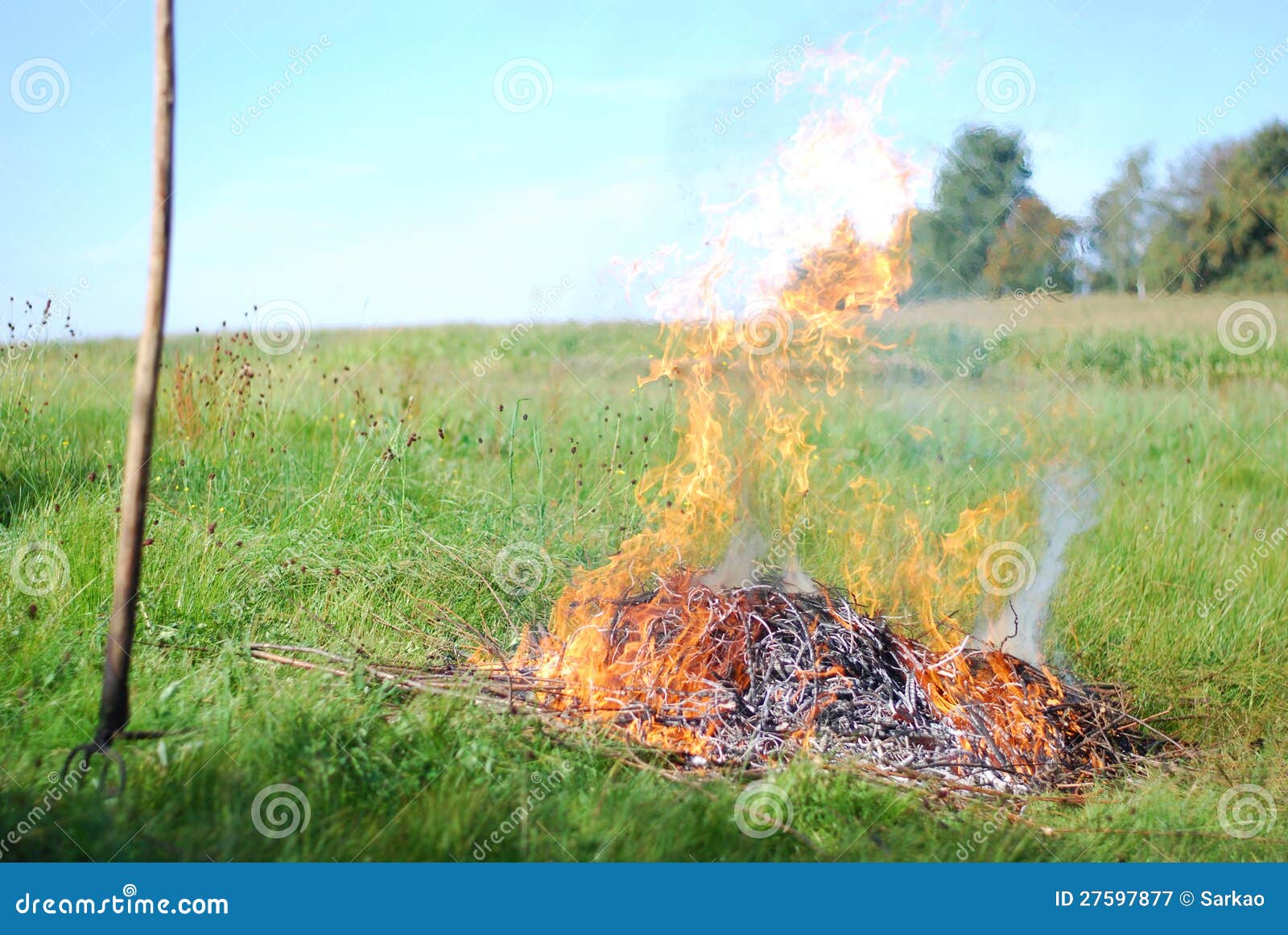 Fire stock image. Image of nature, farm, fire, gardening - 27597877