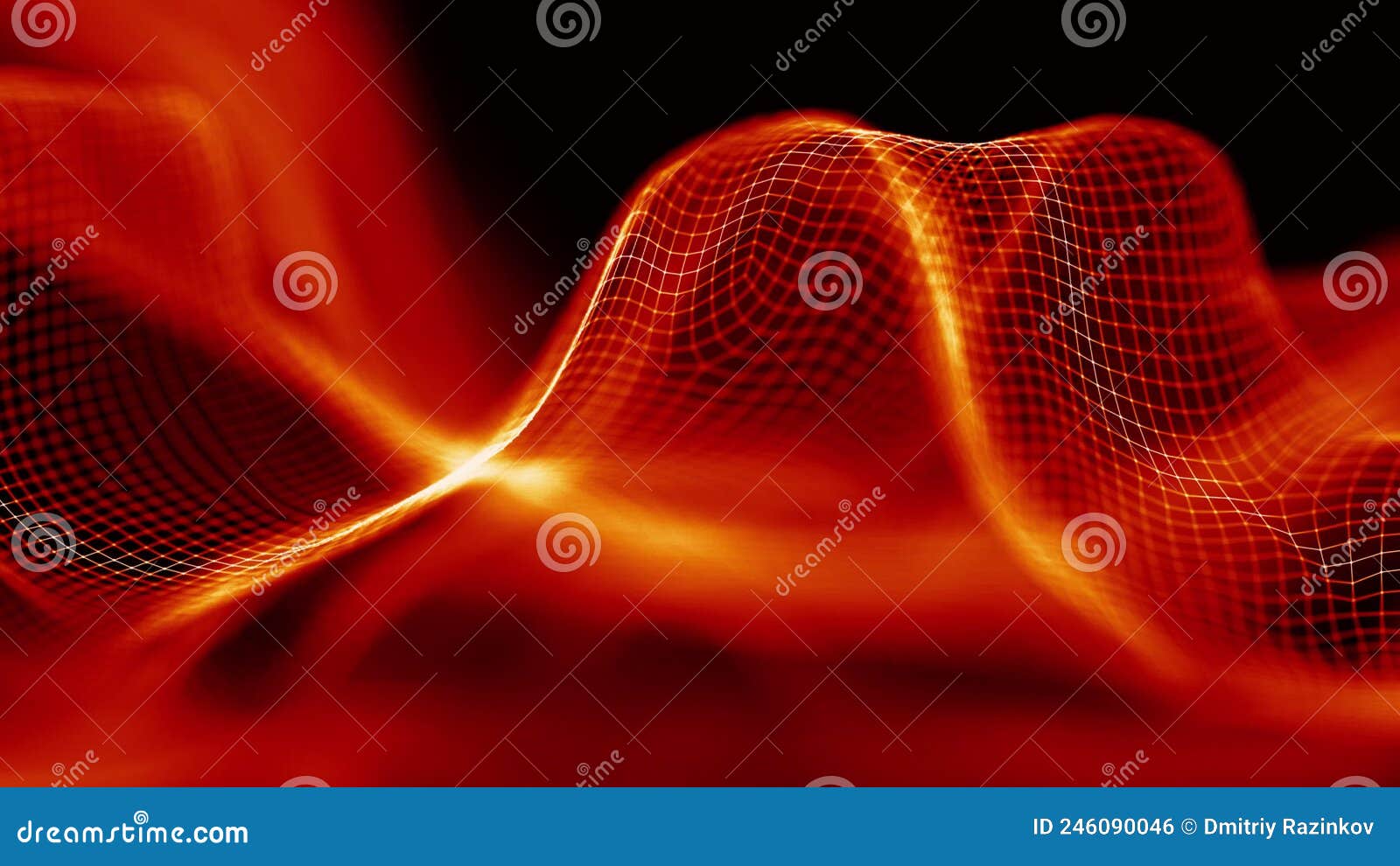 Fire Abstract Background Seamless Loop. Technology Background. Red ...