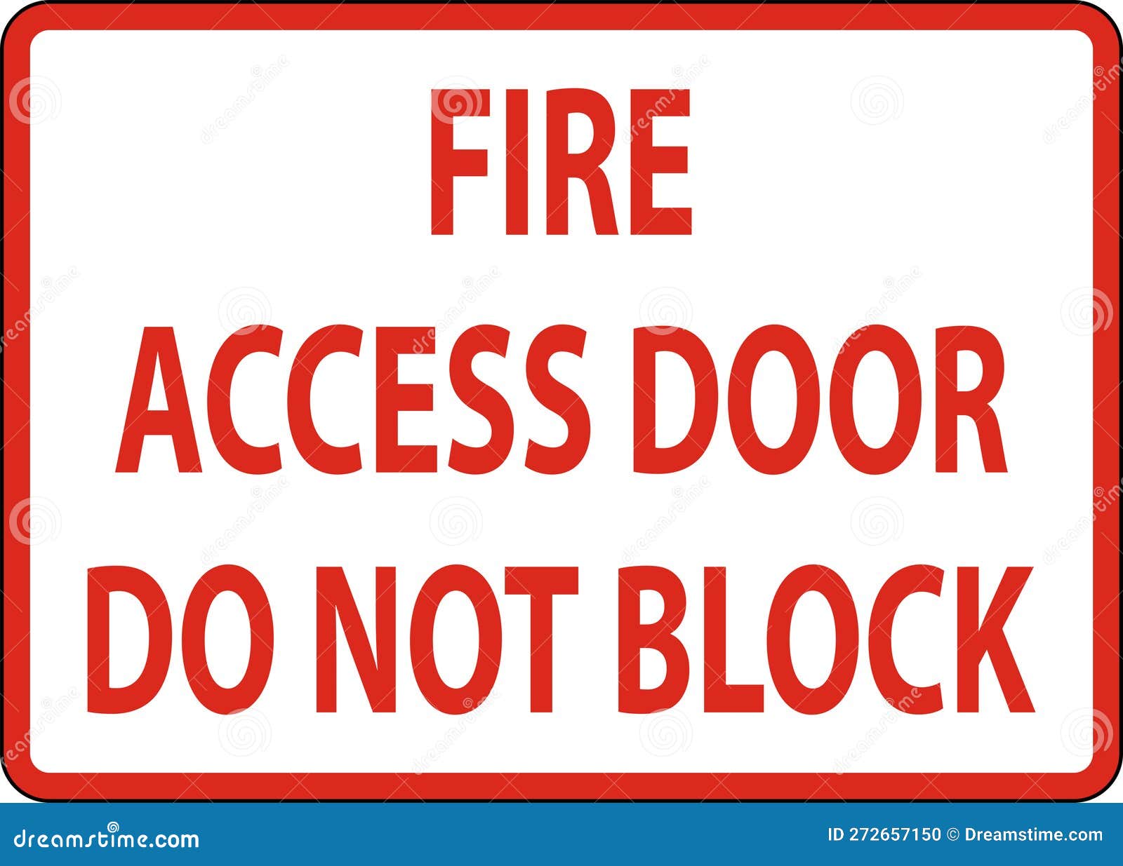 Fire Access Door Sign on White Background Stock Vector - Illustration ...
