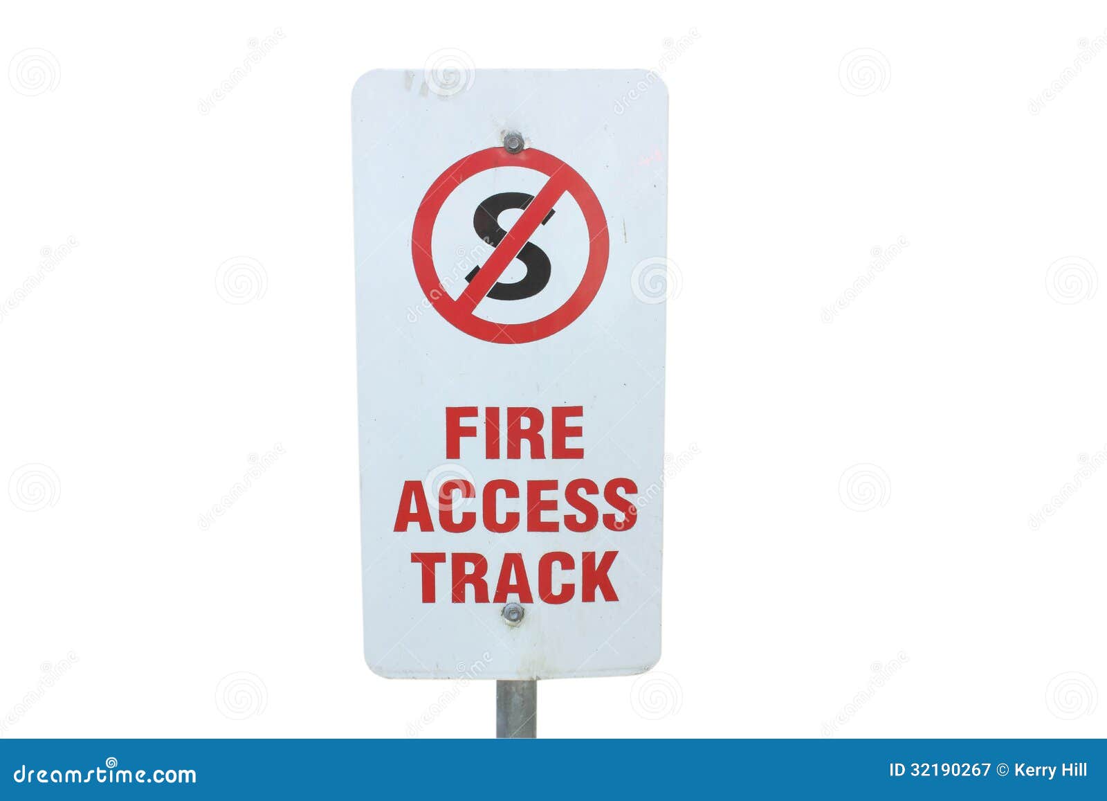 A Fire Access Road Makes Its Way Through A Forest Royalty-Free Stock ...