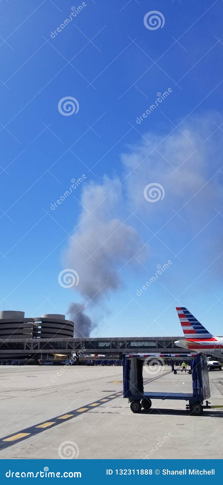 Fire stock photo. Image of airport, smoke, fire, scared - 132311888