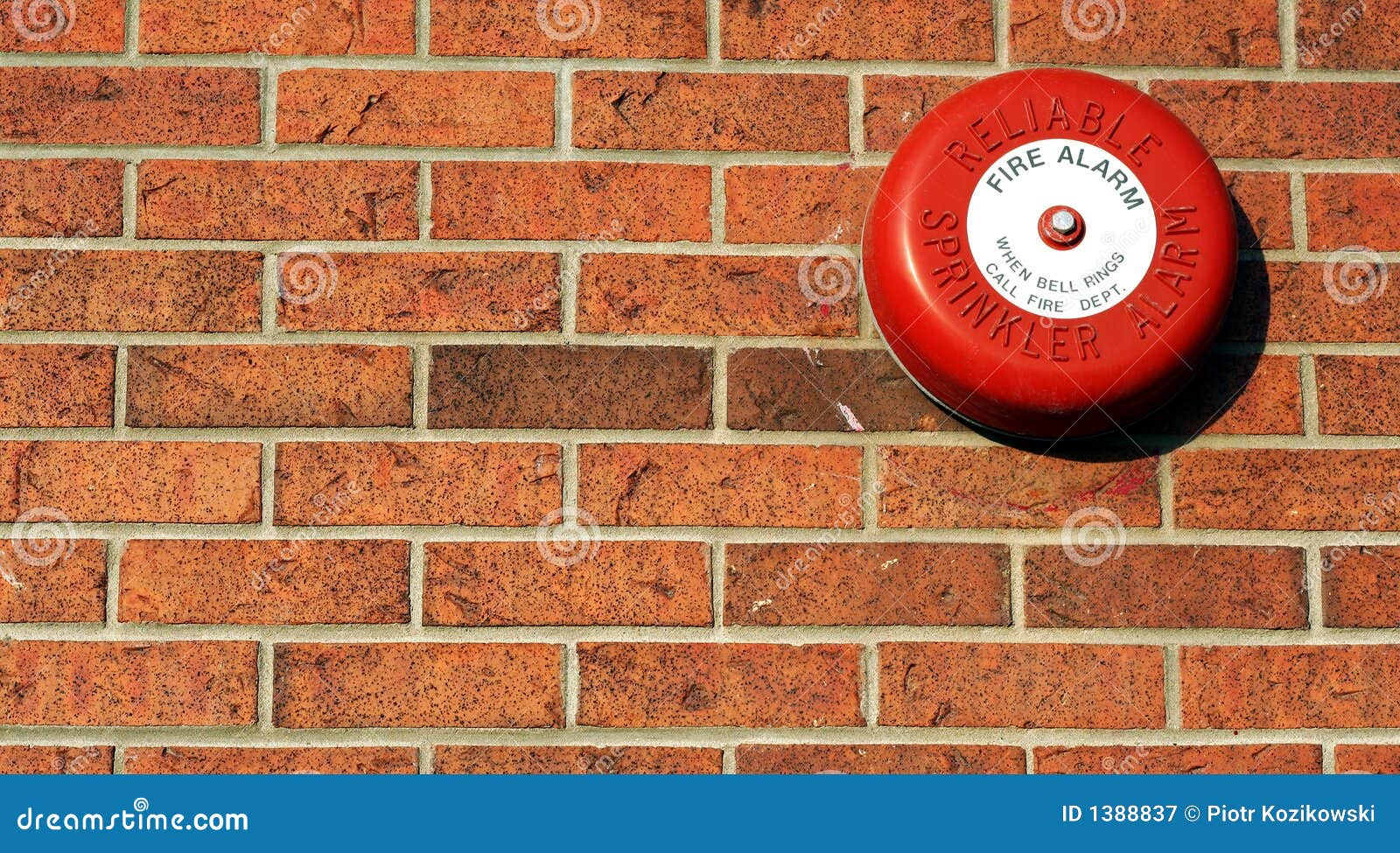Fire alarm stock image. Image of reliable, mounted, security - 1388837