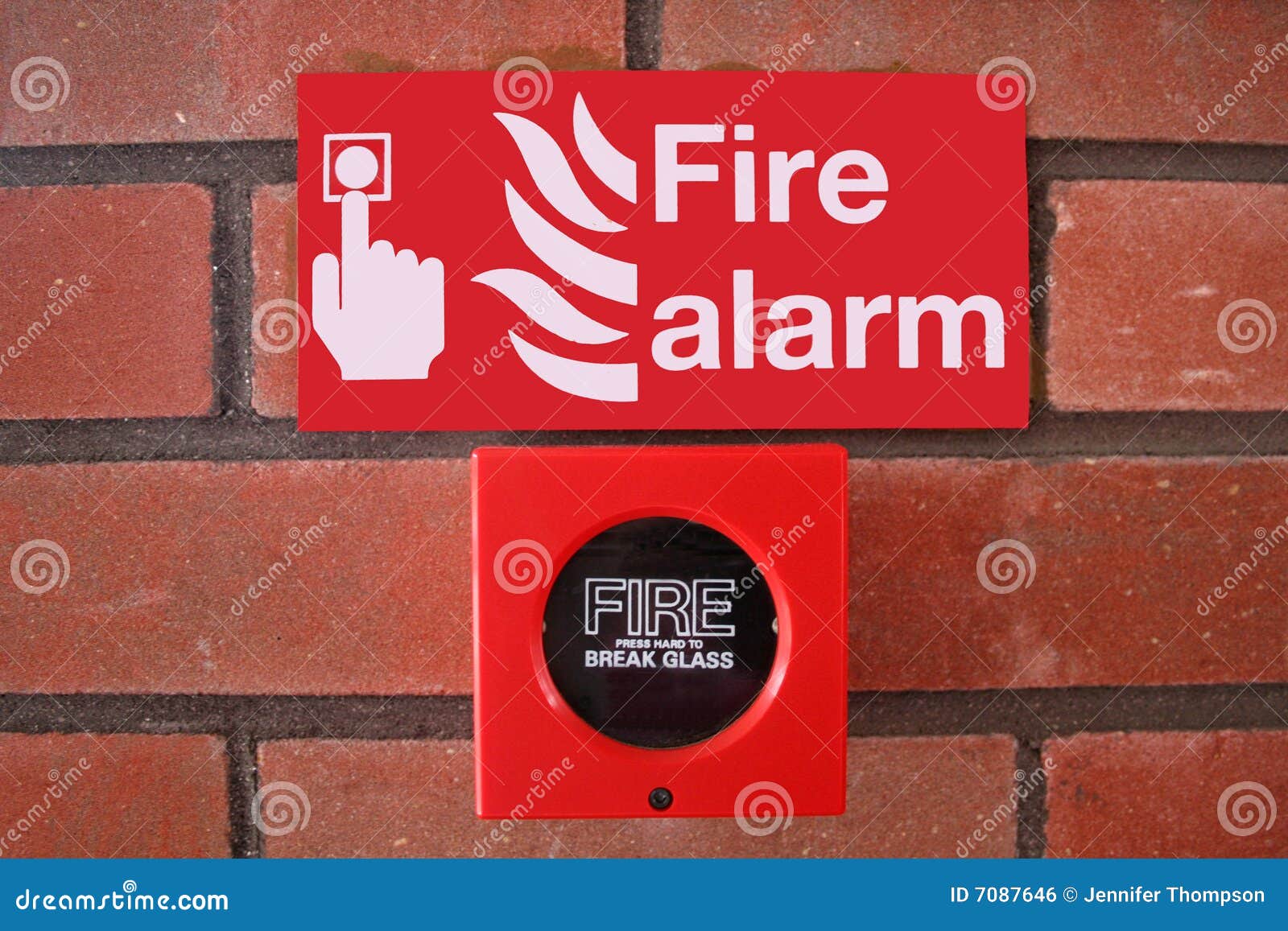 Fire alarm stock photo. Image of fireman, extinguisher - 7087646