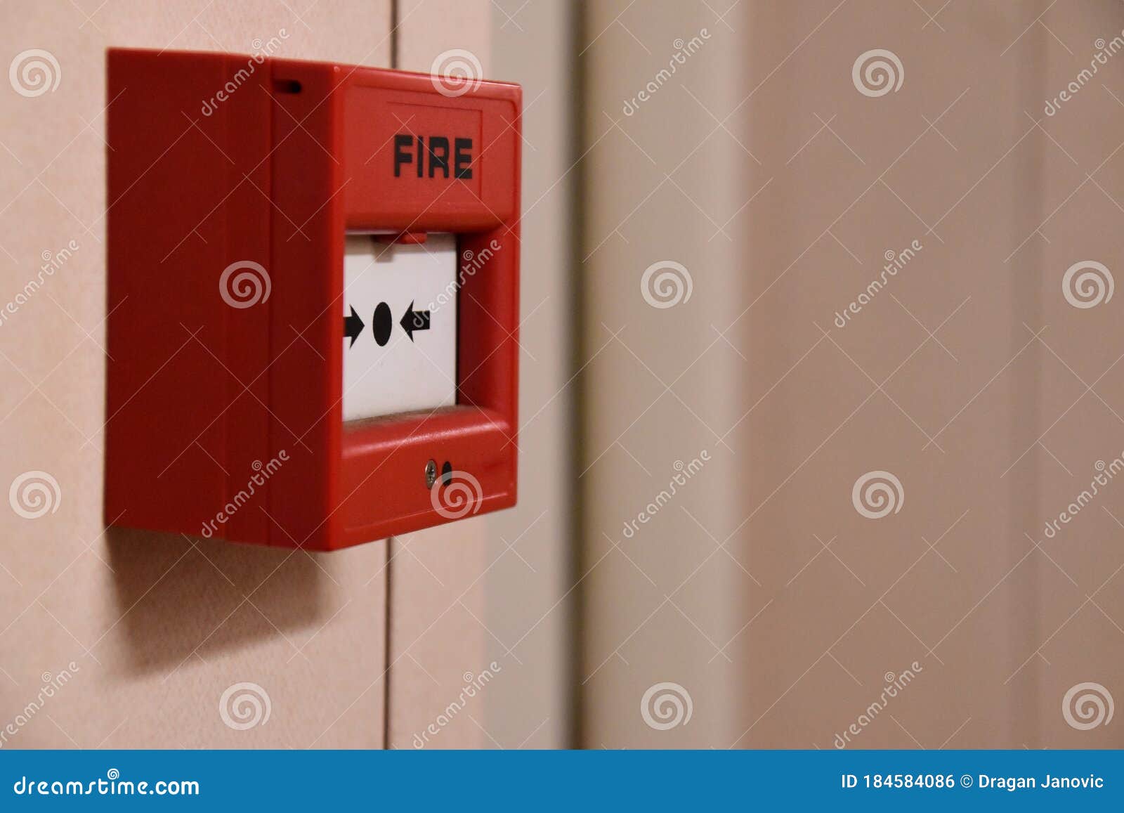 Fire Alarm Activation Point Stock Photo - Image of fire, prevention ...