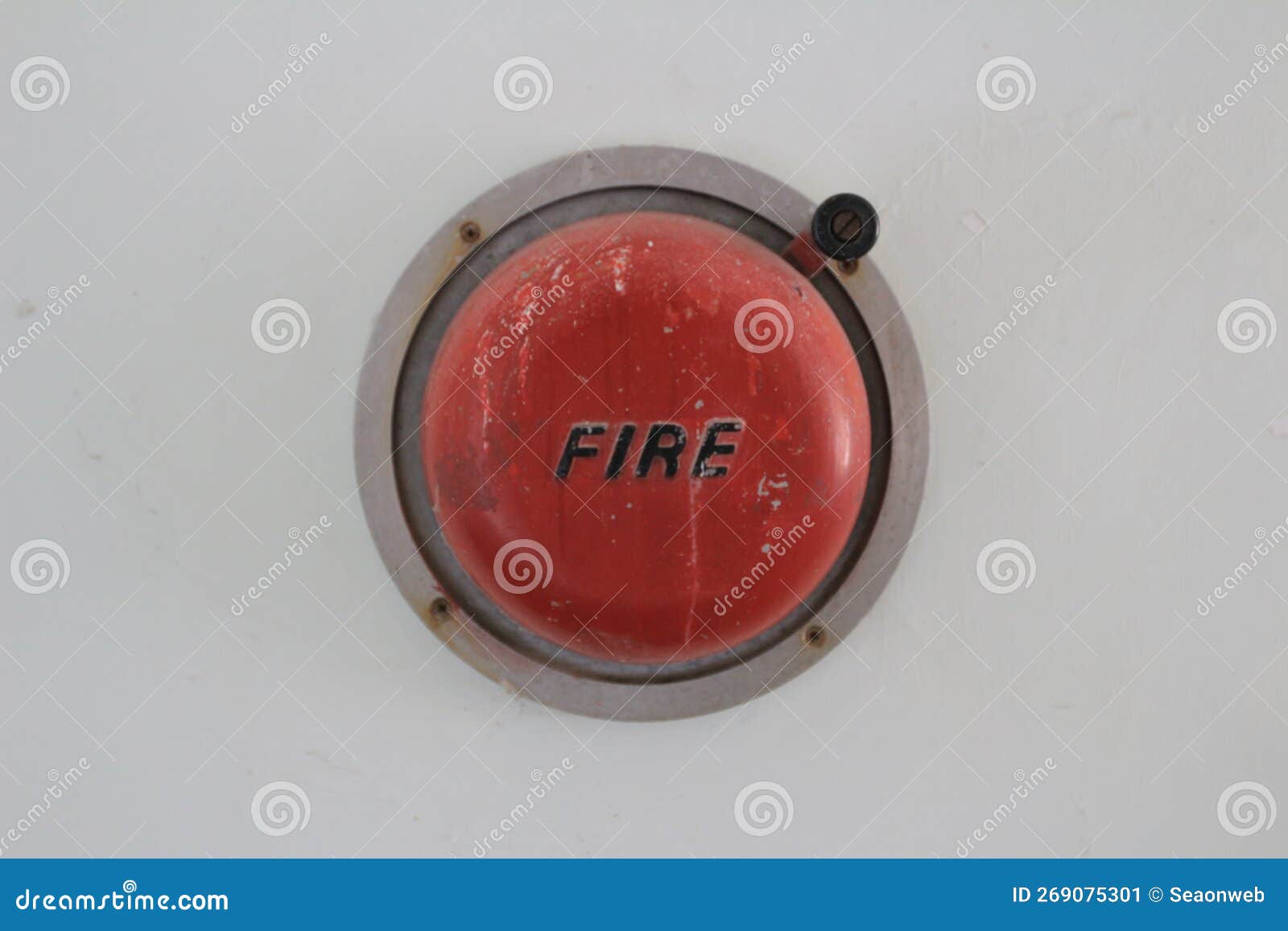 Fire Alarm, Fire Alarm Activation Pull Station on Wall Stock Image ...