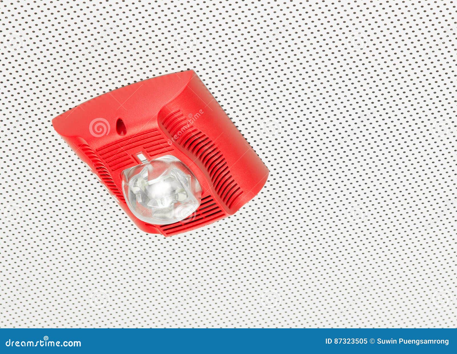 Fire Alarm Bell on Ceiling in the Office Workplace Stock Image - Image ...
