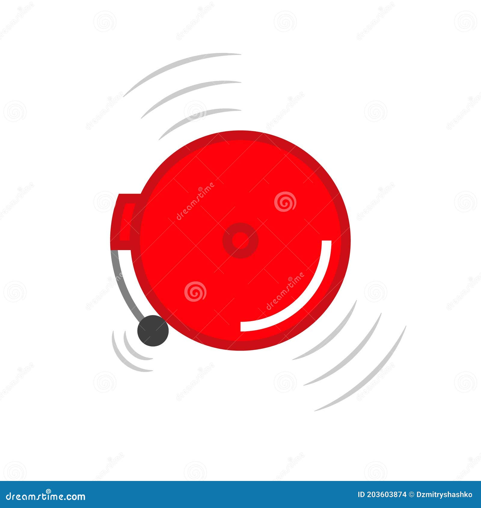 Fire alarm bell icon stock vector. Illustration of wall - 203603874 Fire alarm bell icon stock vector. Illustration of wall - 203603874