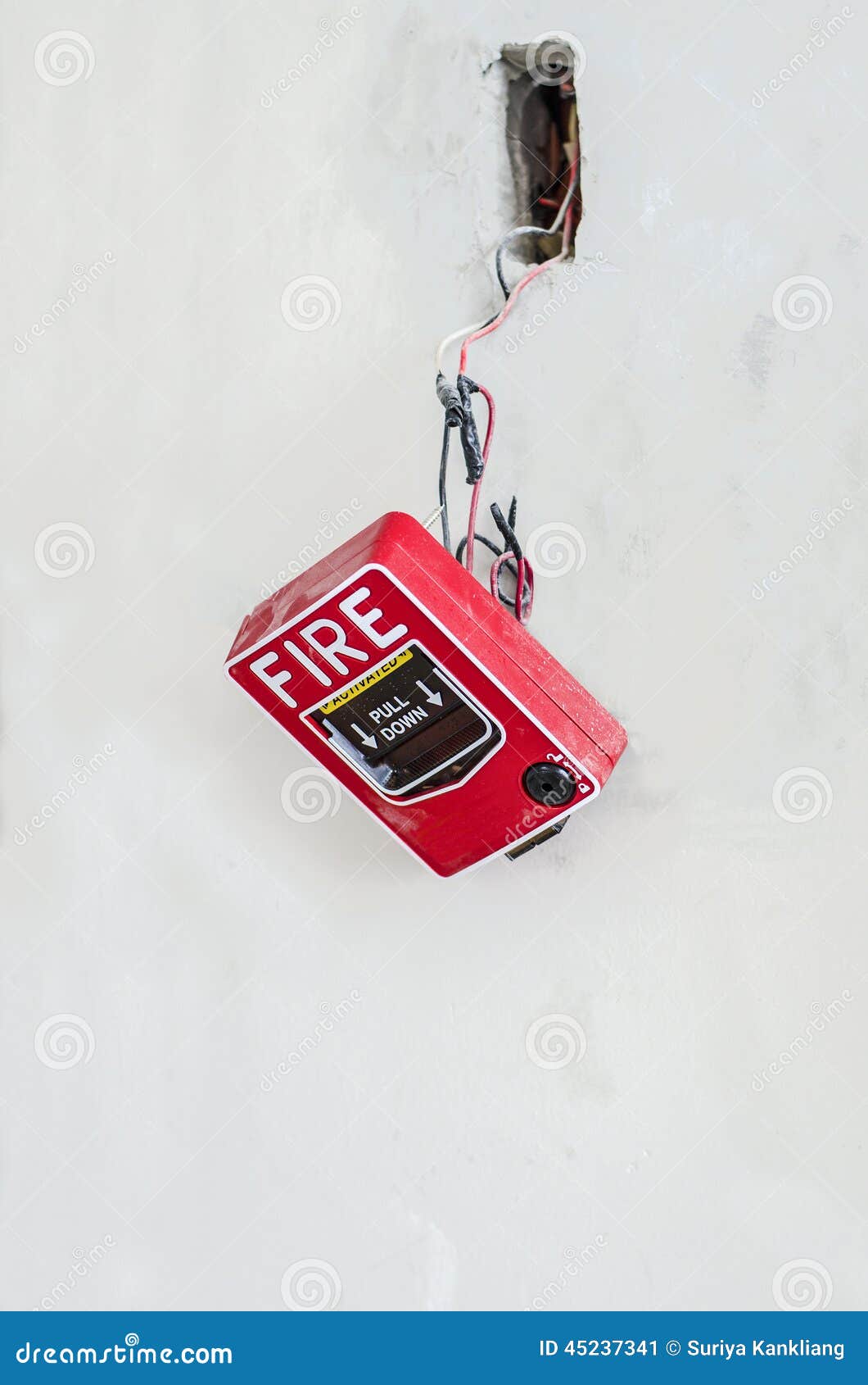 Fire alarm box stock image. Image of department, white - 45237341