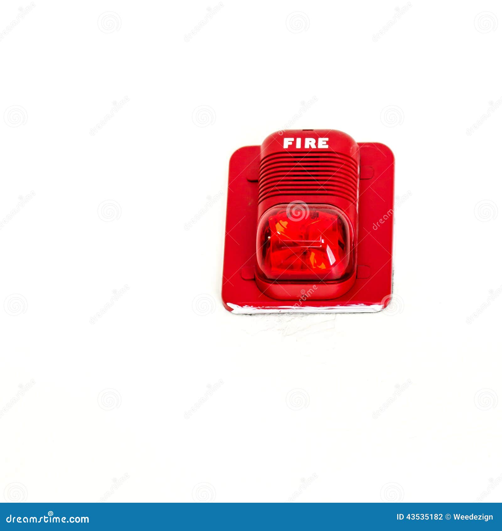 A Fire Alarm with Built in Strobe Light ,alert in Case of Fire. Stock ...