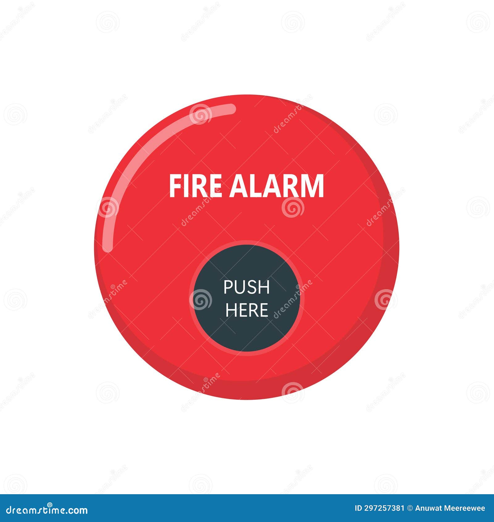 Fire Alarm Button. a Fire Alarm Alerts People To Evacuate the Building ...